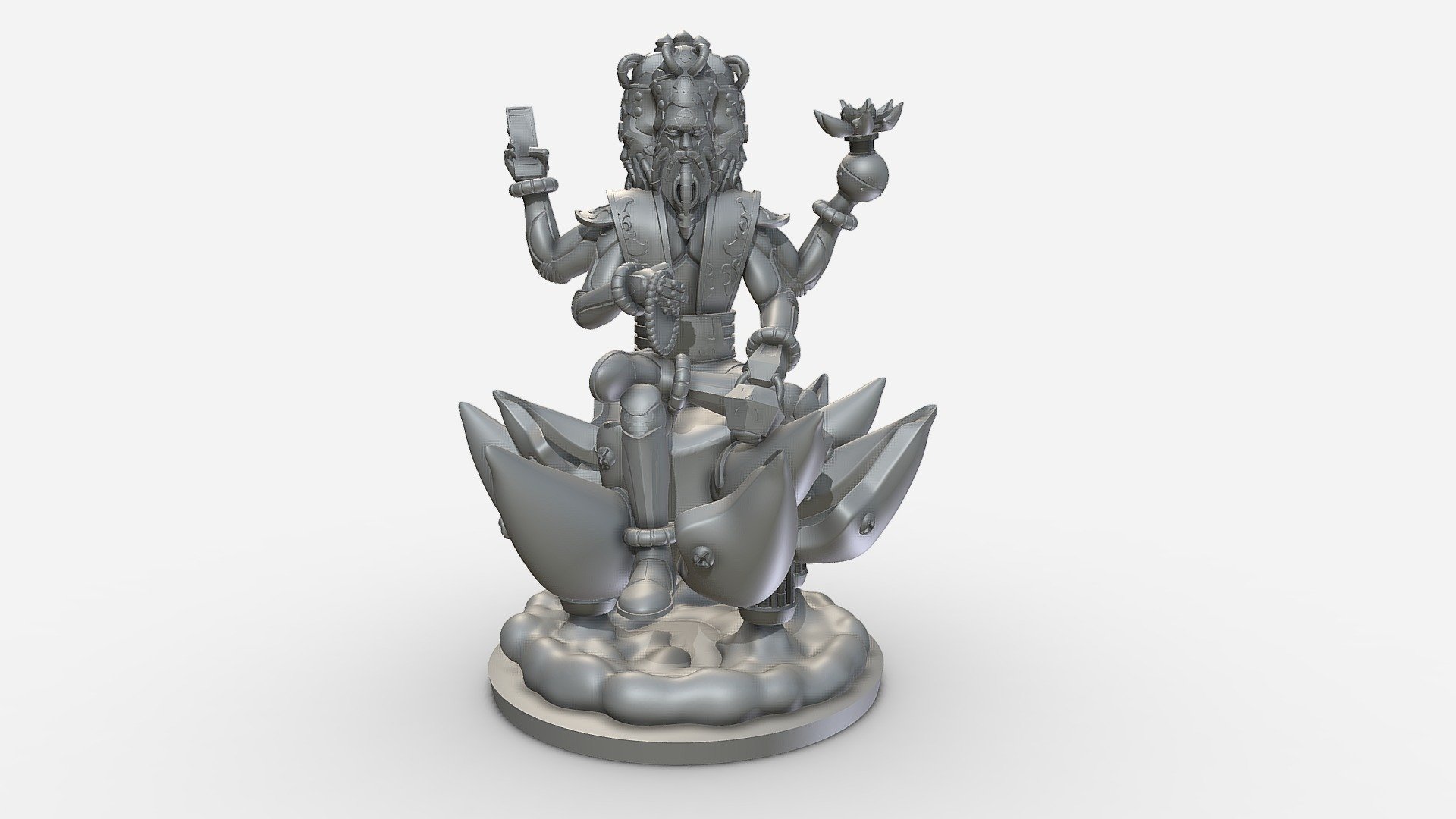 Sci-Fi Brahma - 3D model by svyART [ec406e3] - Sketchfab