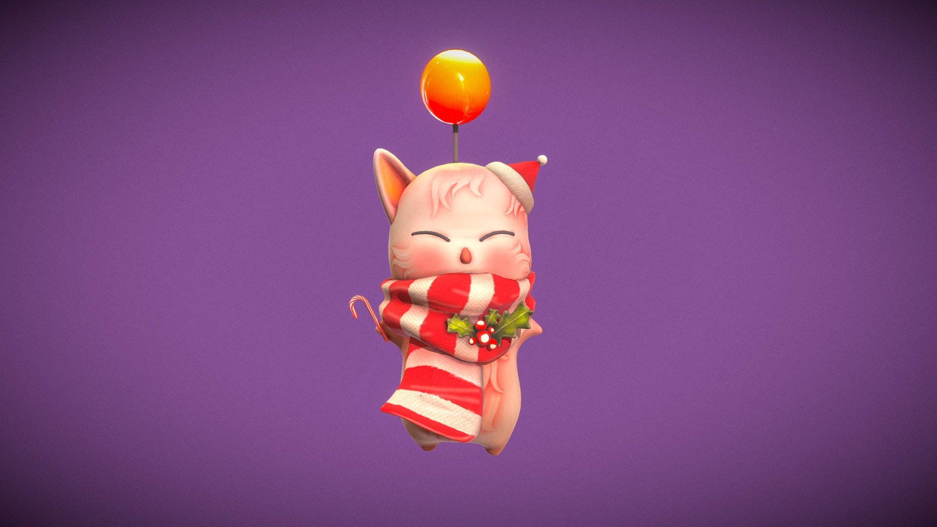 Christmas Moogle - 3D model by Ioana Oprisan (@ioanaoprisan) [ec40edf ...