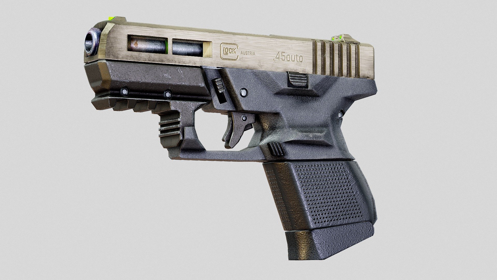 Pistol 43 Tactical | Free Lowpoly - Download Free 3D model by Vlasov ...