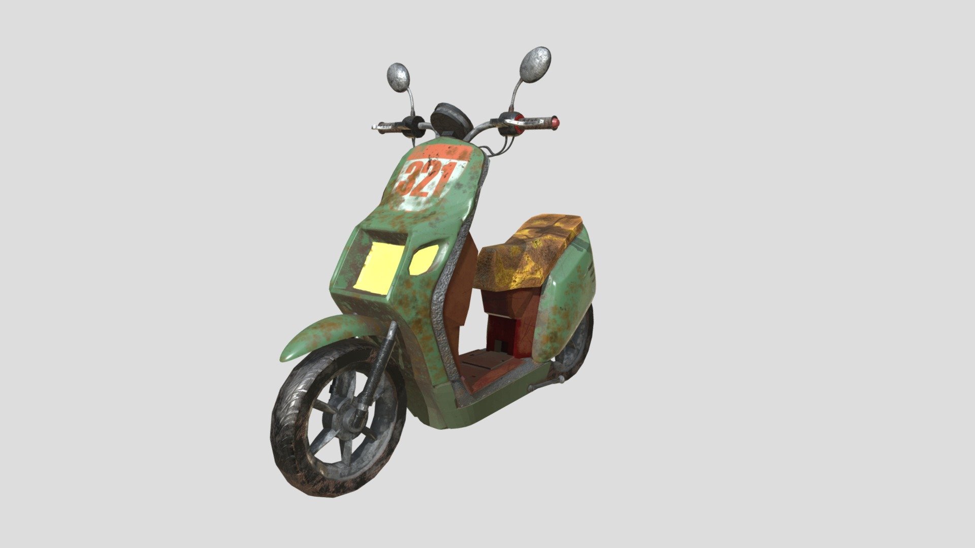 Old Scooter - 3D model by KittyNinjaMaster [ec44dcf] - Sketchfab