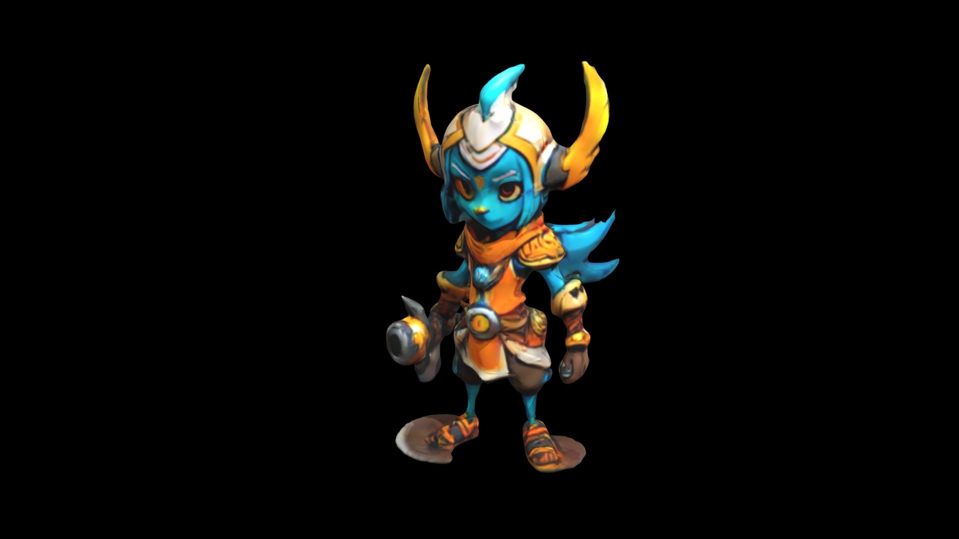 "An illustrated character from an animated video - Download Free 3D ...