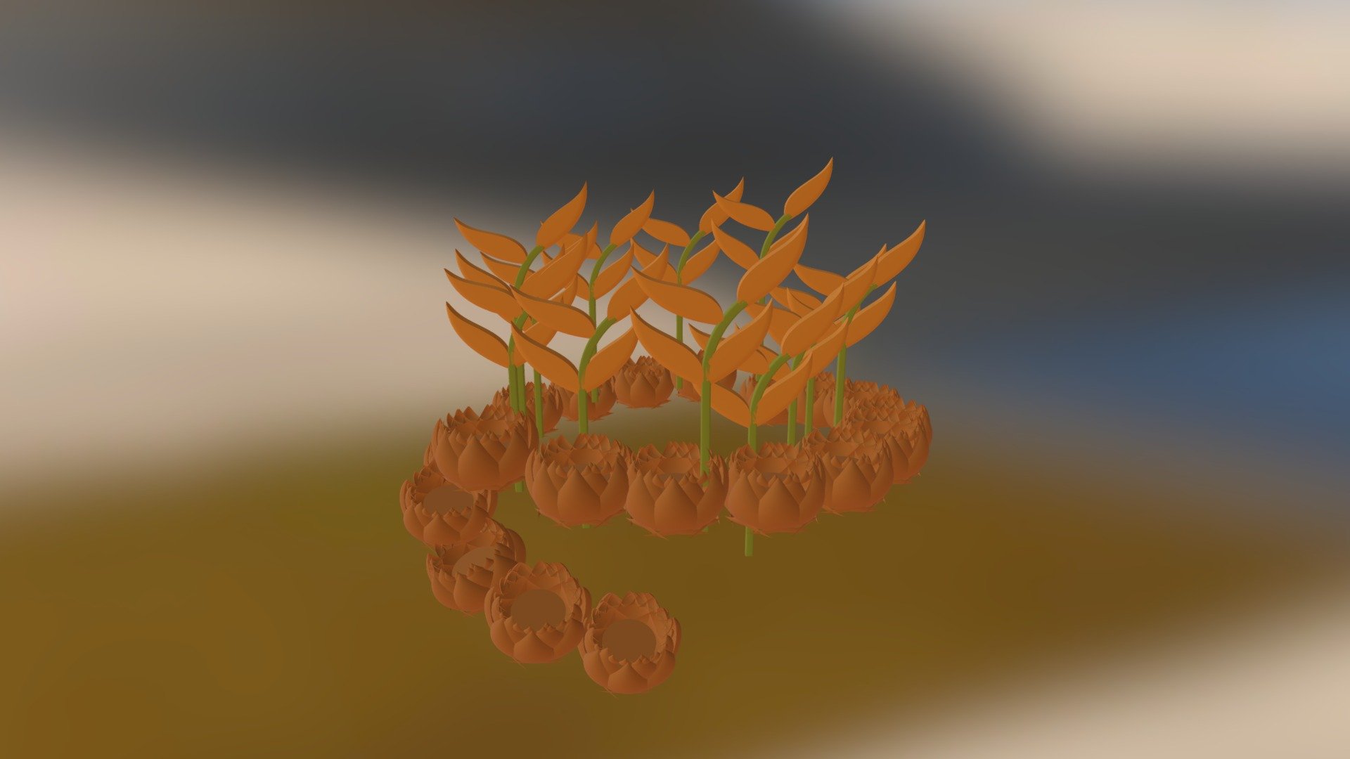 Flores - 3D model by angie20aguilar [ec484ae] - Sketchfab
