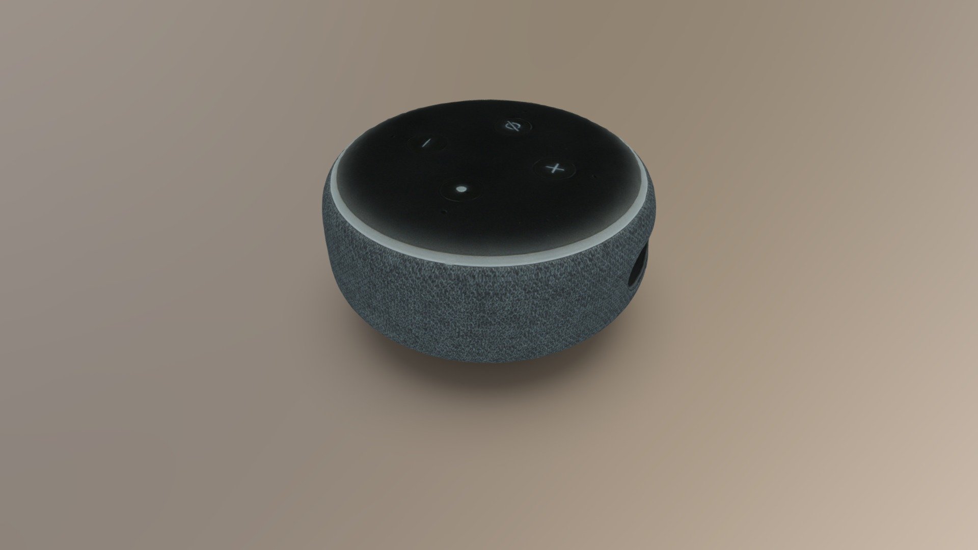 Amazon Alexa Echo Dot (3rd Gen) - Charcoal - Buy Royalty Free 3D model ...