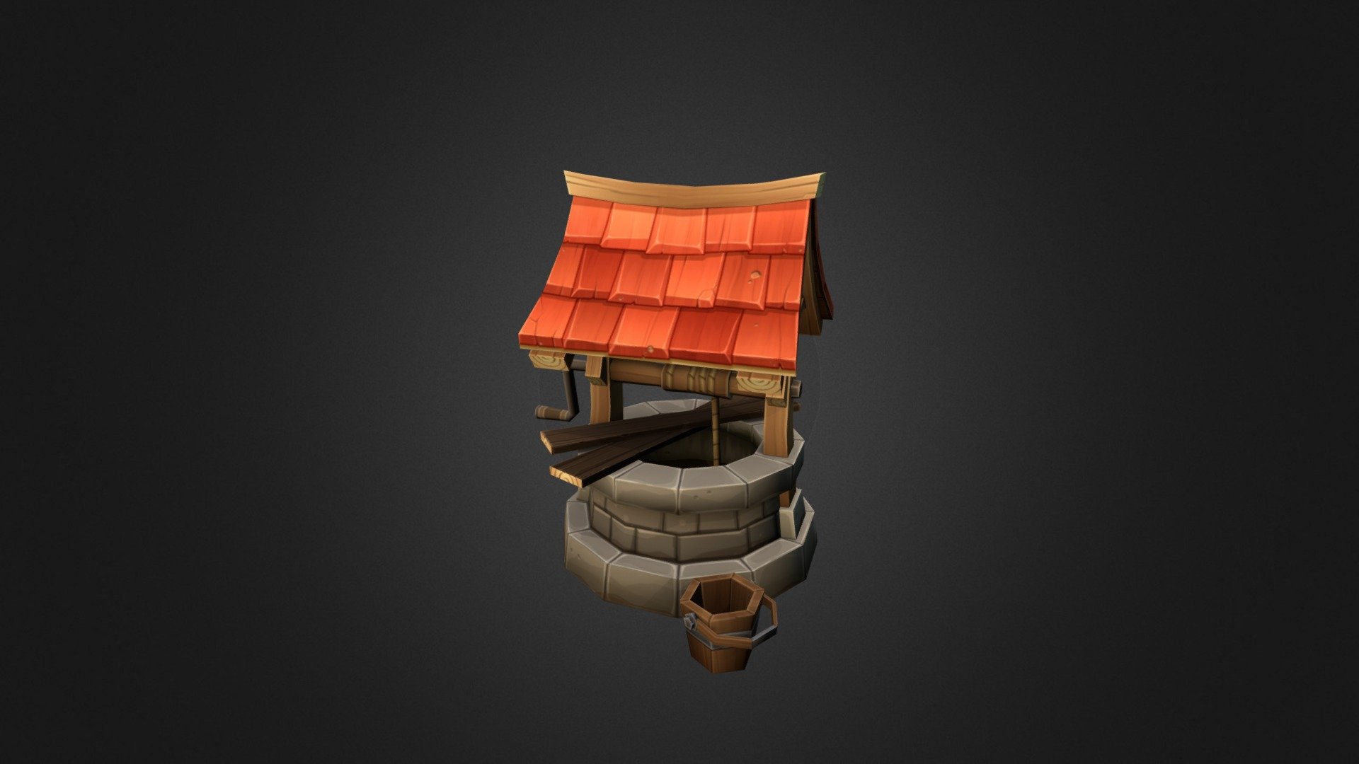 Low Poly Well - 3D model by JVoye [ec4d1e6] - Sketchfab