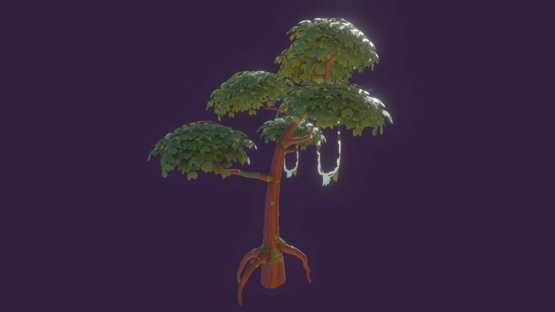 Tropical Tree - 2# - 3D model by pook (@son.of.a.pook) [ec4dd69 ...
