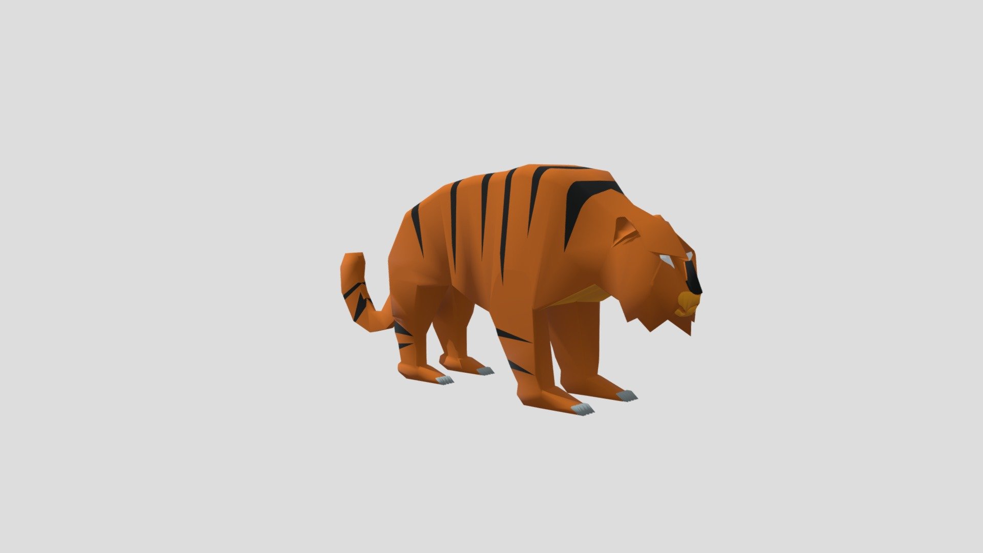 LowPolyTIger - 3D model by MettAllen [ec50d56] - Sketchfab