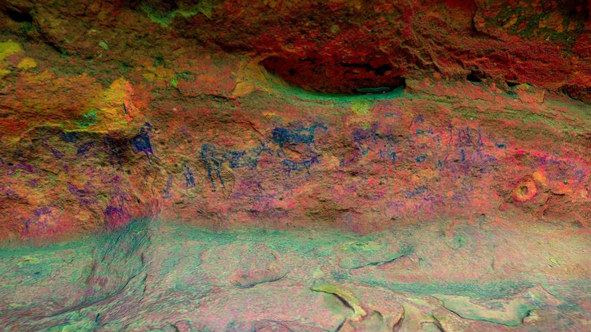 Pinturas rupestres Minateda (Hellín, Albacete) - 3D model by B E L I A ...