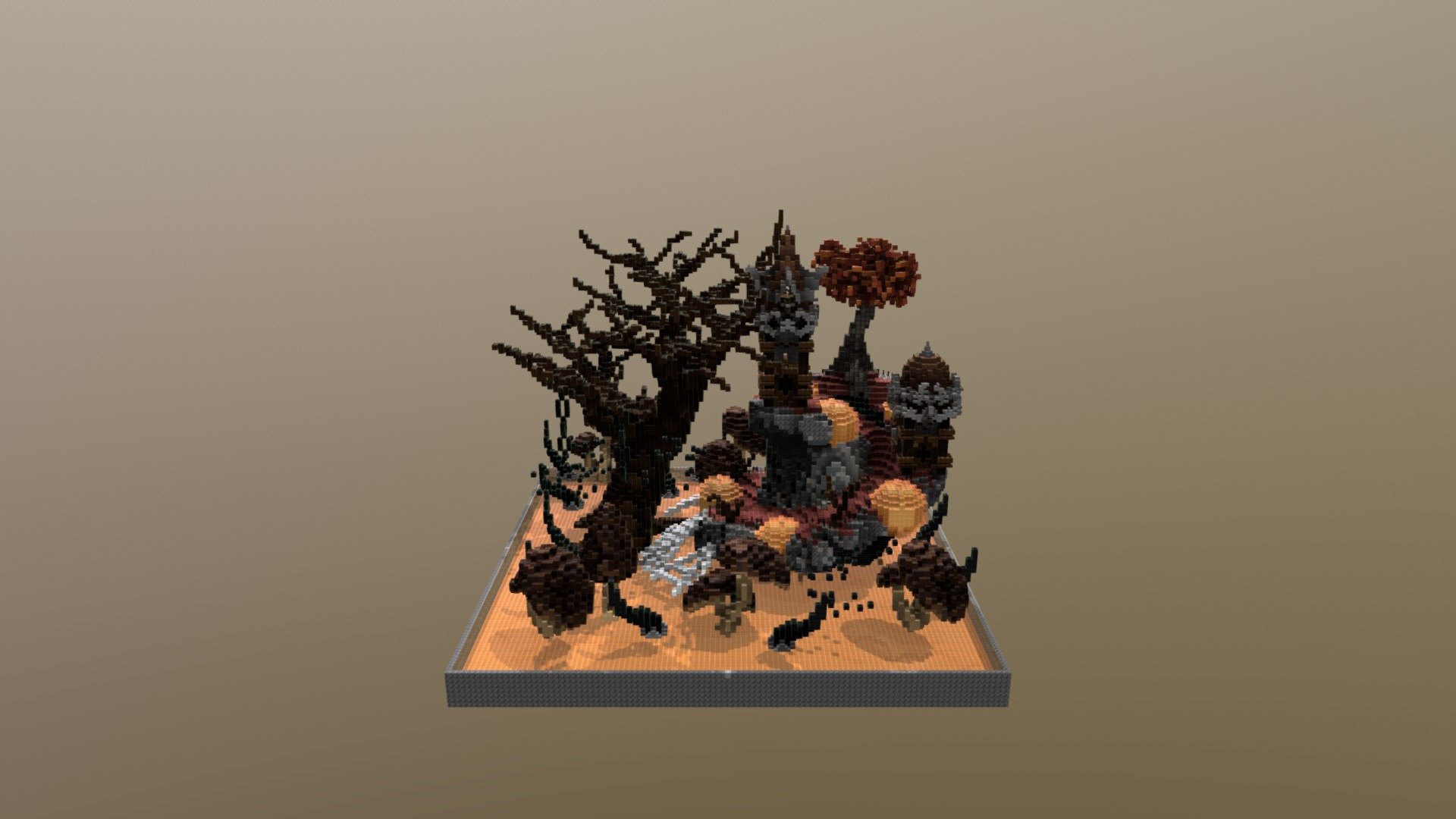 Nether - Glowstone Mountain - 3D model by KoraProjects [ec5525b ...
