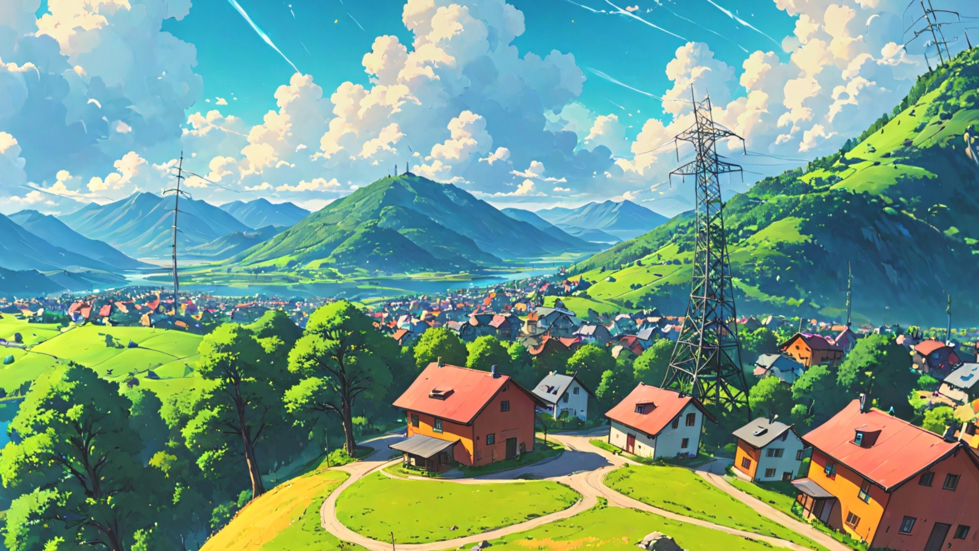 HDRI Vibrant Anime Skybox Panorama D - Buy Royalty Free 3D model by ...