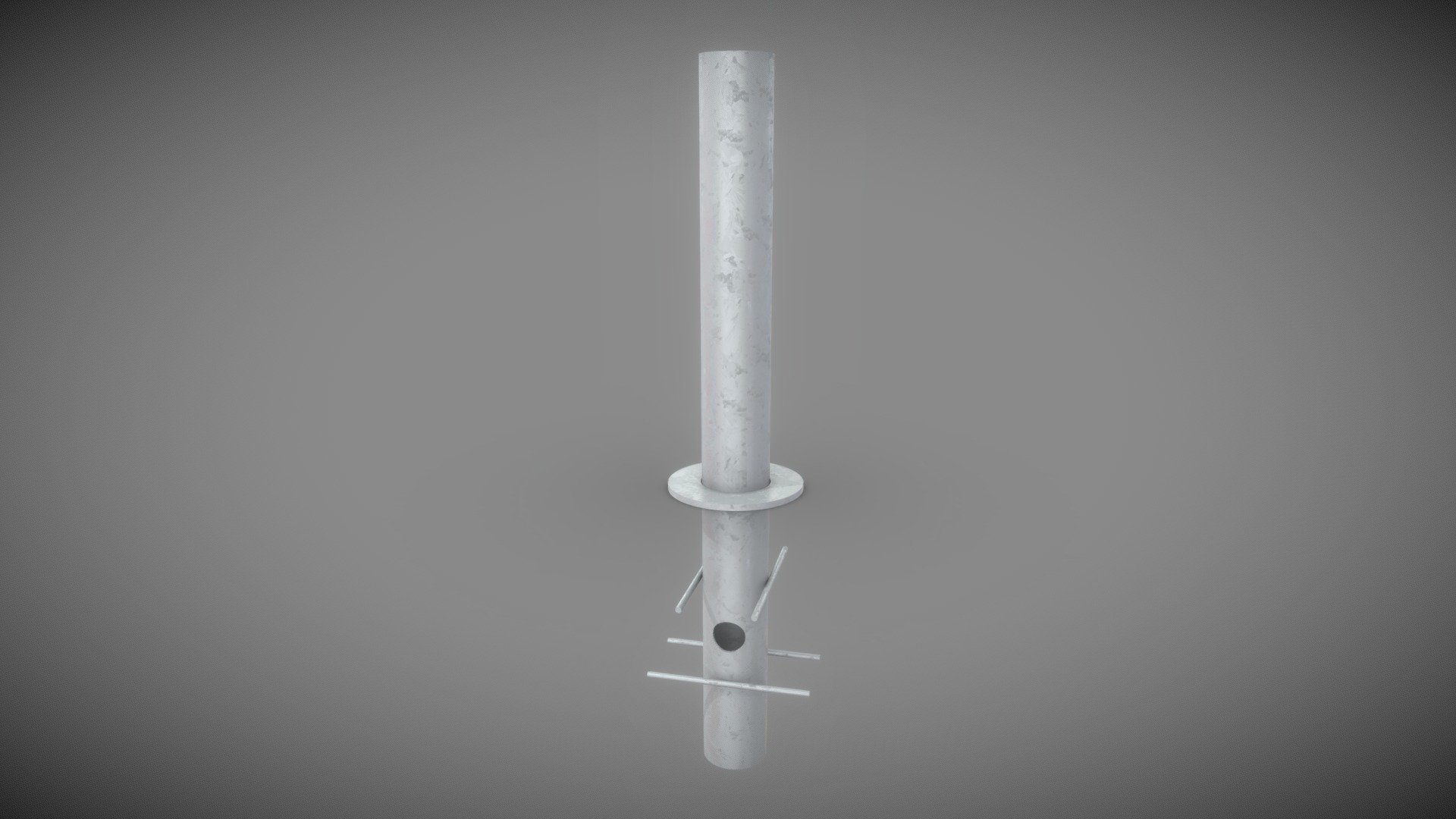 Impact Resistant Stanchion Mount - 3D model by AV Poles & Lighting ...