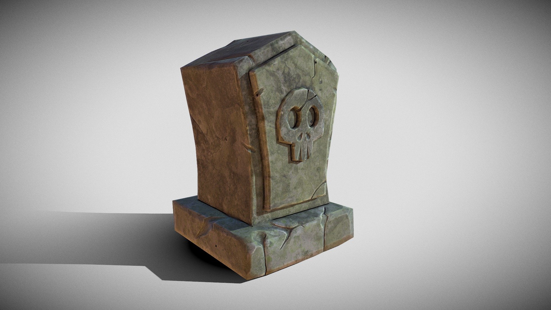 Low Poly Grave Stone - Download Free 3D model by Fahd Sultan (@sfsultan ...