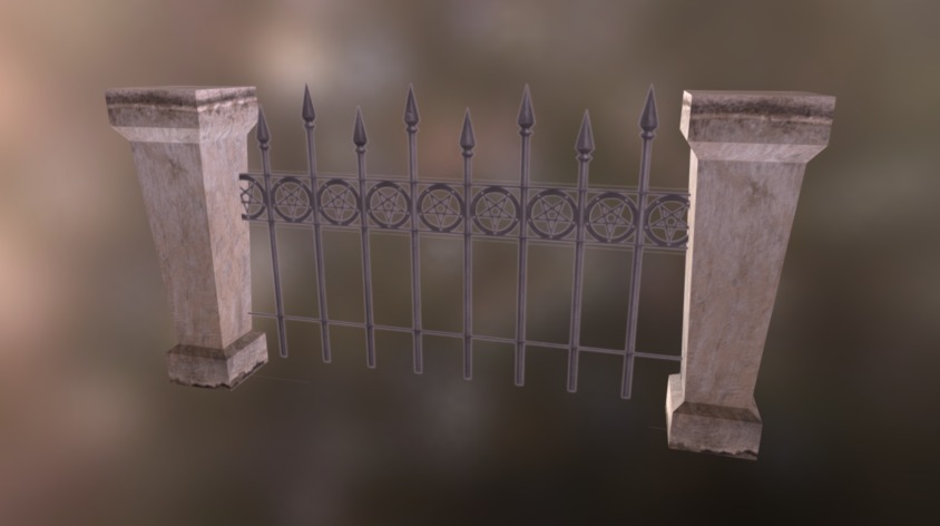 Fence - 3D model by 言言 (@yanyandraw) [ec5a619] - Sketchfab