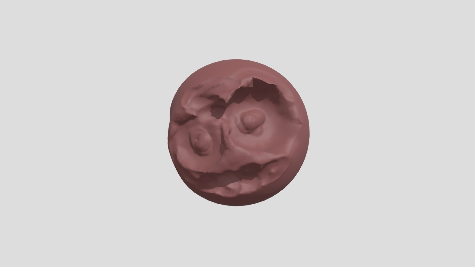 cracked face mask - 3D model by bob (@nguyen.hai.phong1514) [ec5c6c8 ...