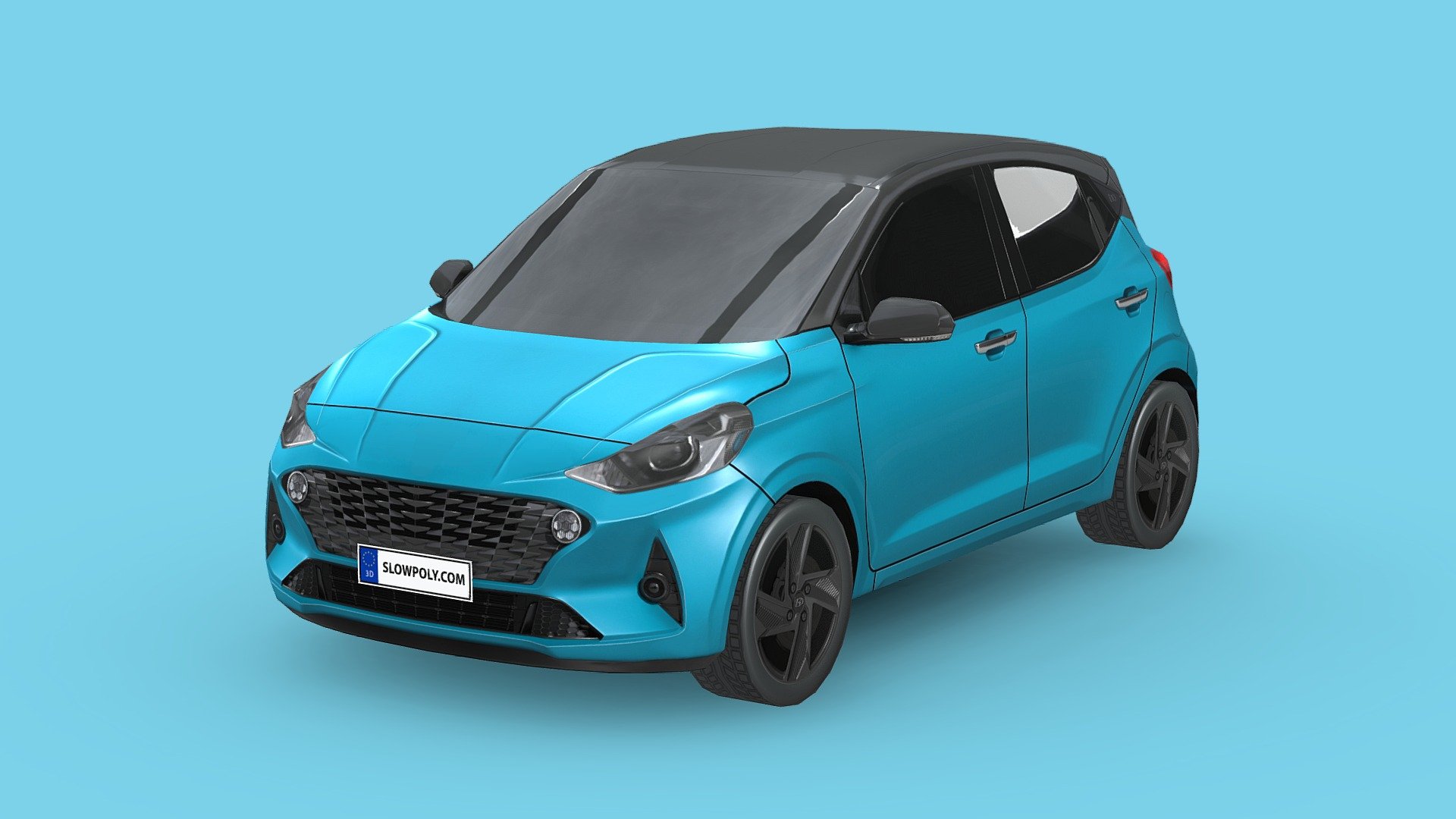 Hyundai i10 2020 - 3D model by slowpoly [ec5dbd2] - Sketchfab