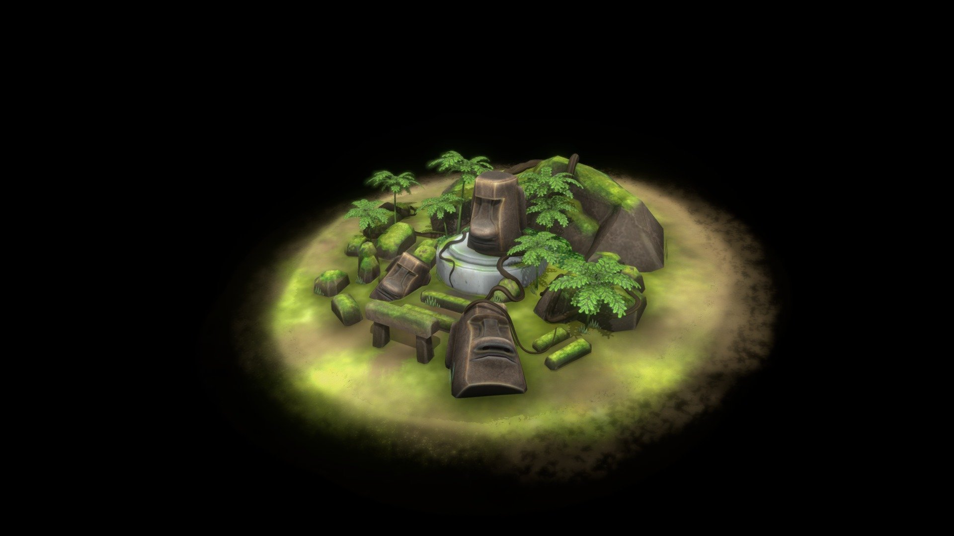 Moai - 3D model by Blueky [ec5dd0c] - Sketchfab