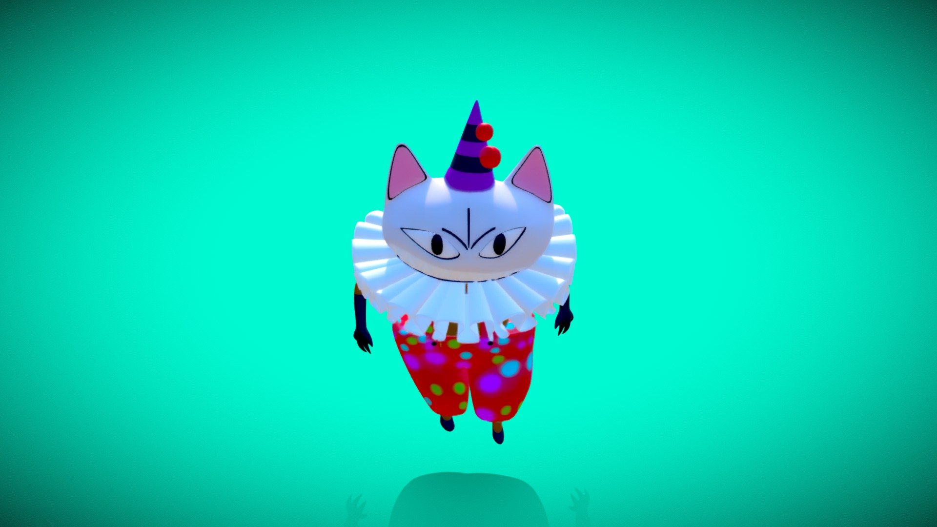 Clown-cat - 3D model by manuartclash [ec5dff6] - Sketchfab