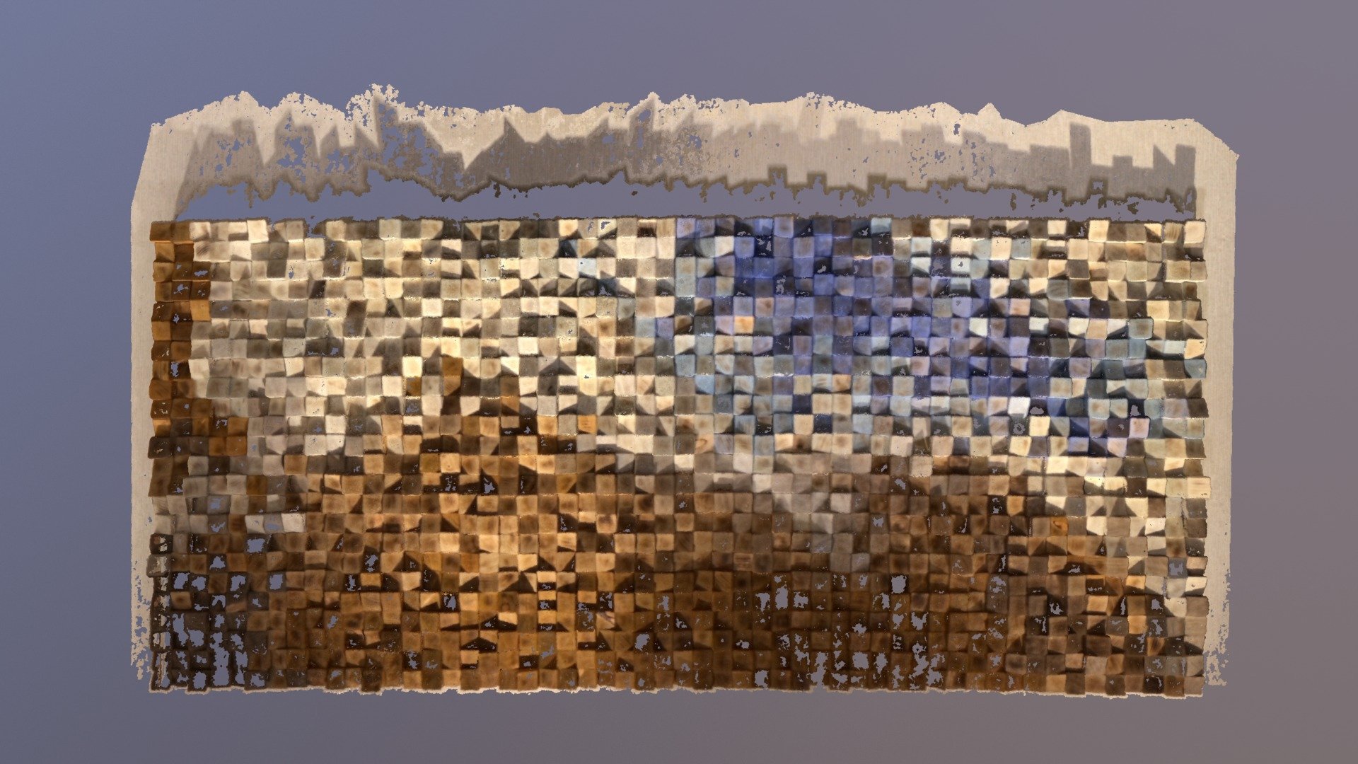 Wood Block Wall Art - Point Cloud - 3D model by EveryPoint [ec5eb72 ...