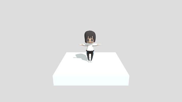 Chibi-character 3D models - Sketchfab
