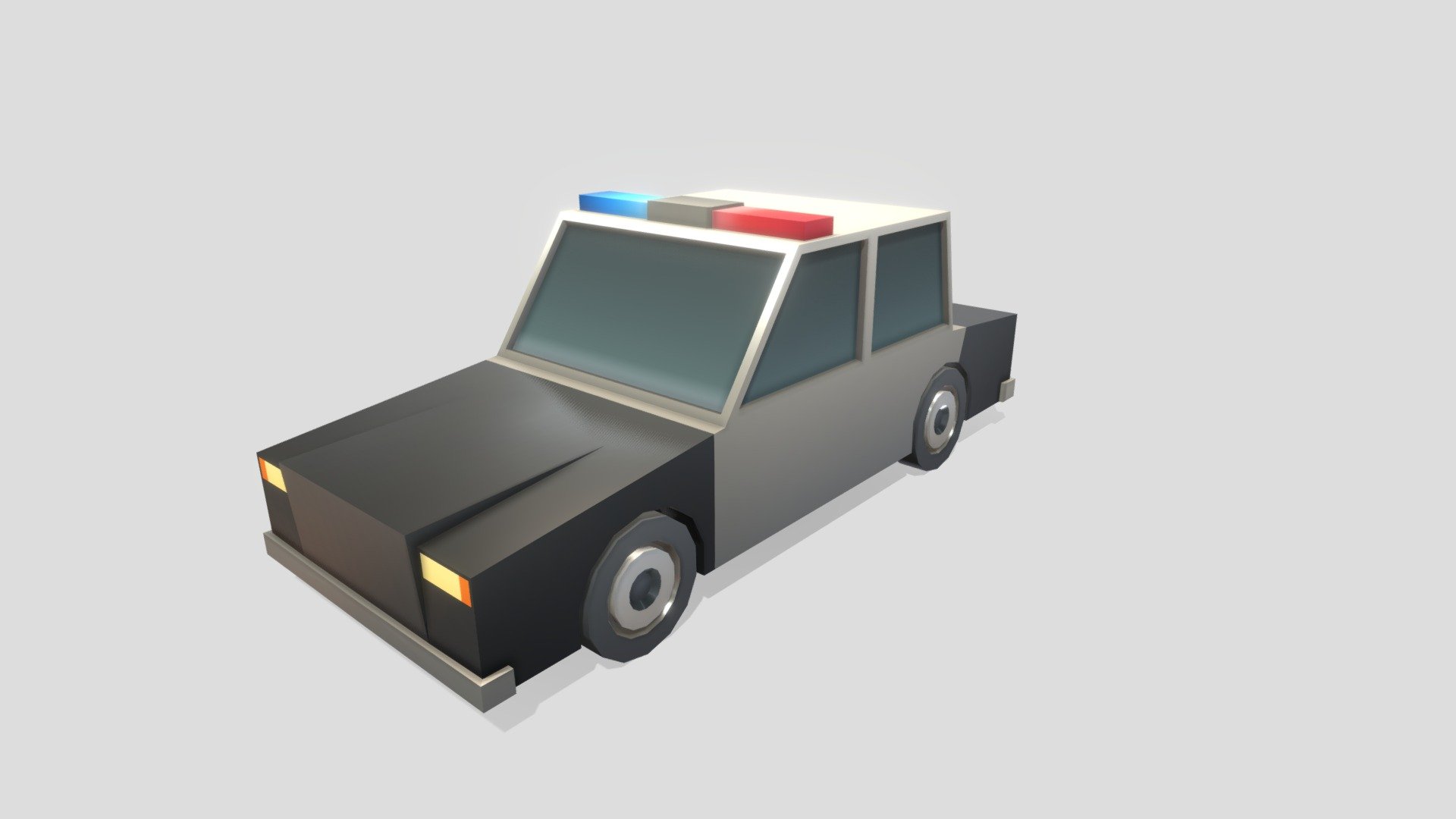 Low Poly Police Car - Download Free 3D model by MHKstudio [ec5fec1 ...