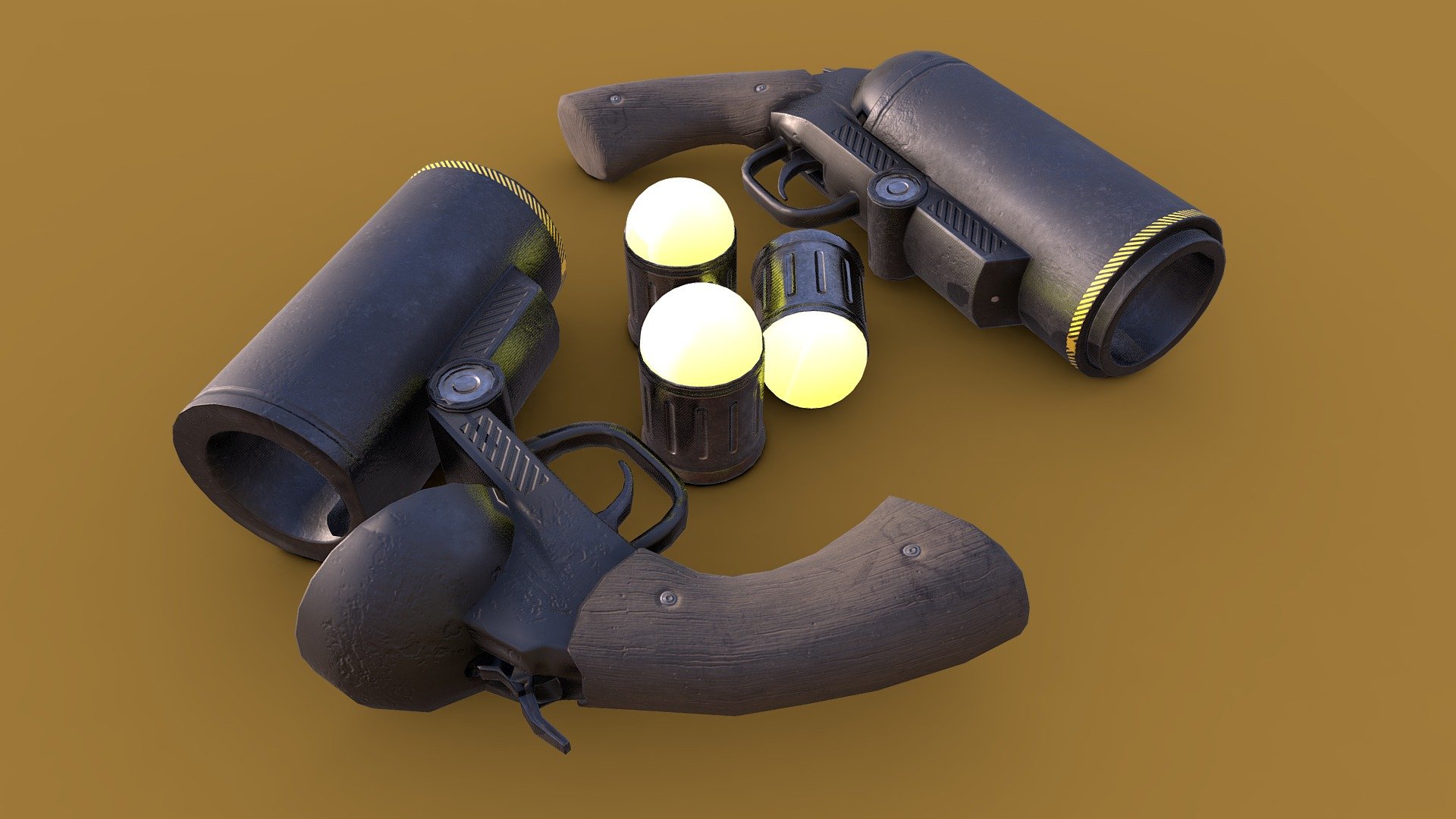 Big Fat Gun - Download Free 3D model by curichenkow [ec60e6d] - Sketchfab