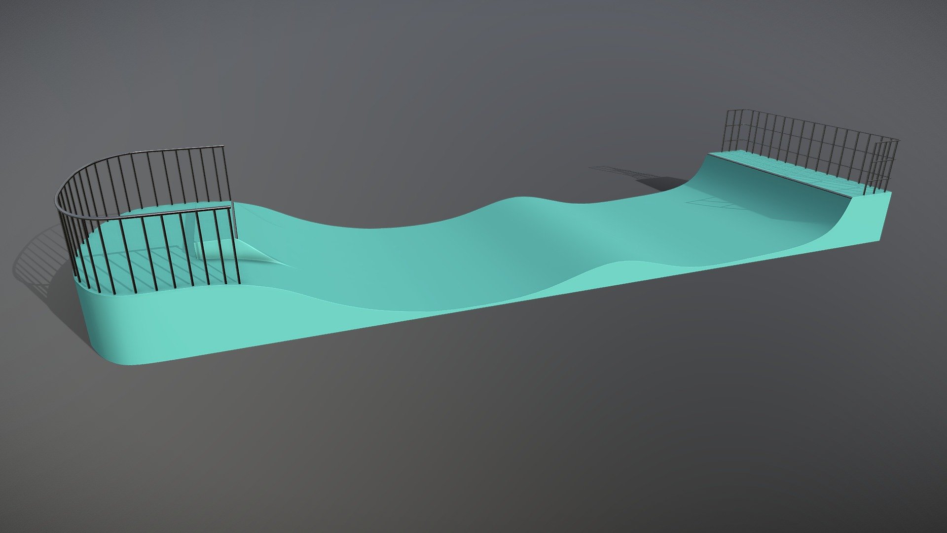 Skatepark - 3D model by cacereshernandez.jorge [ec6105f] - Sketchfab
