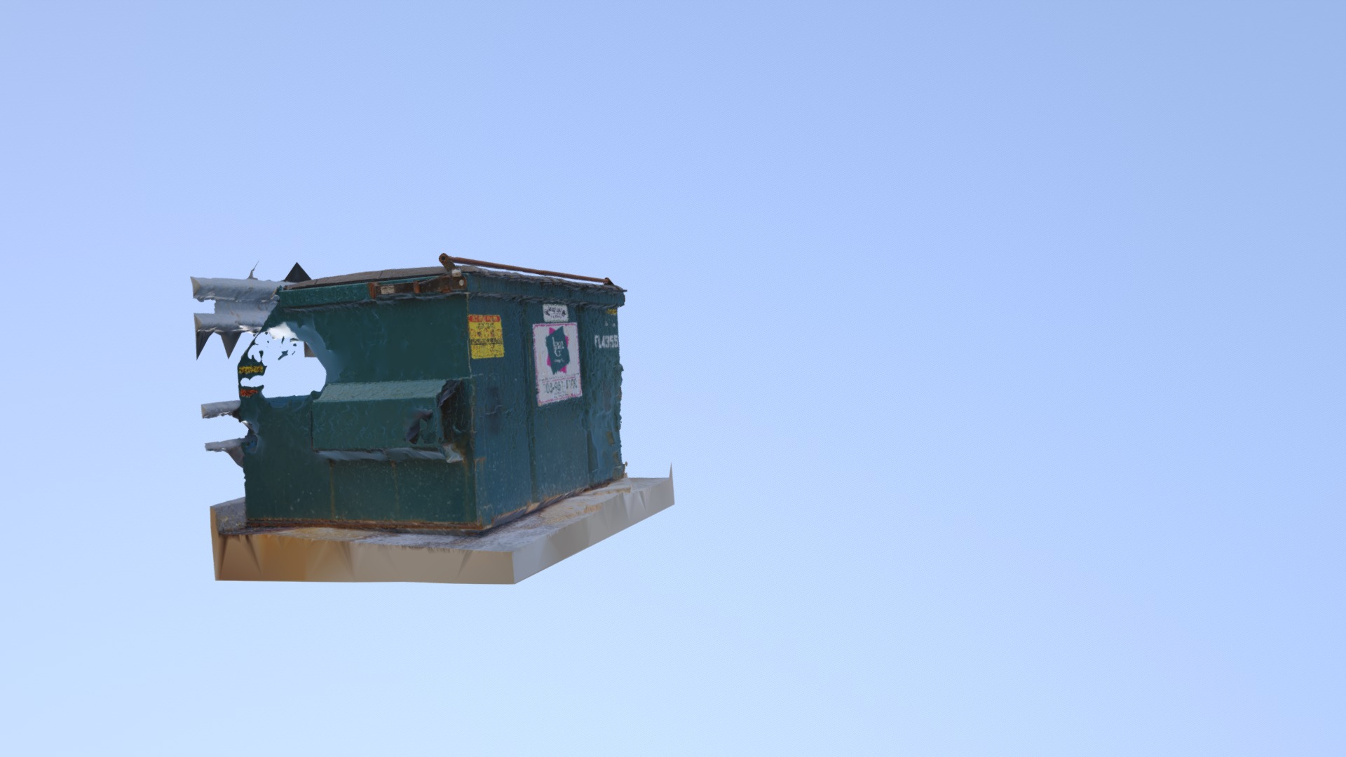 Dumpster green - 3D model by burindunsmor [ec6264a] - Sketchfab