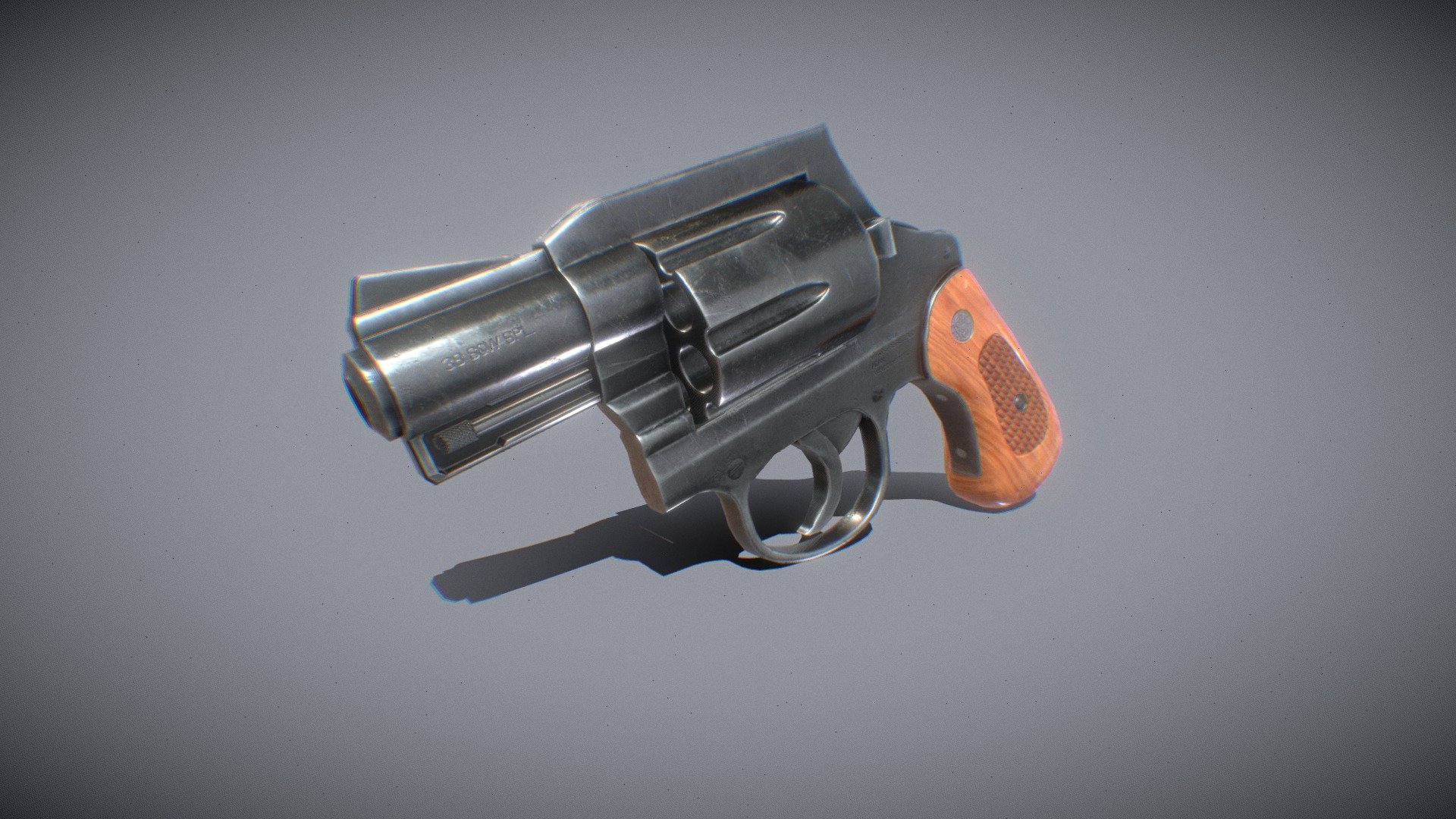 .38 Snub Nose Revolver - Download Free 3D model by Ashe (@Ashe52 ...