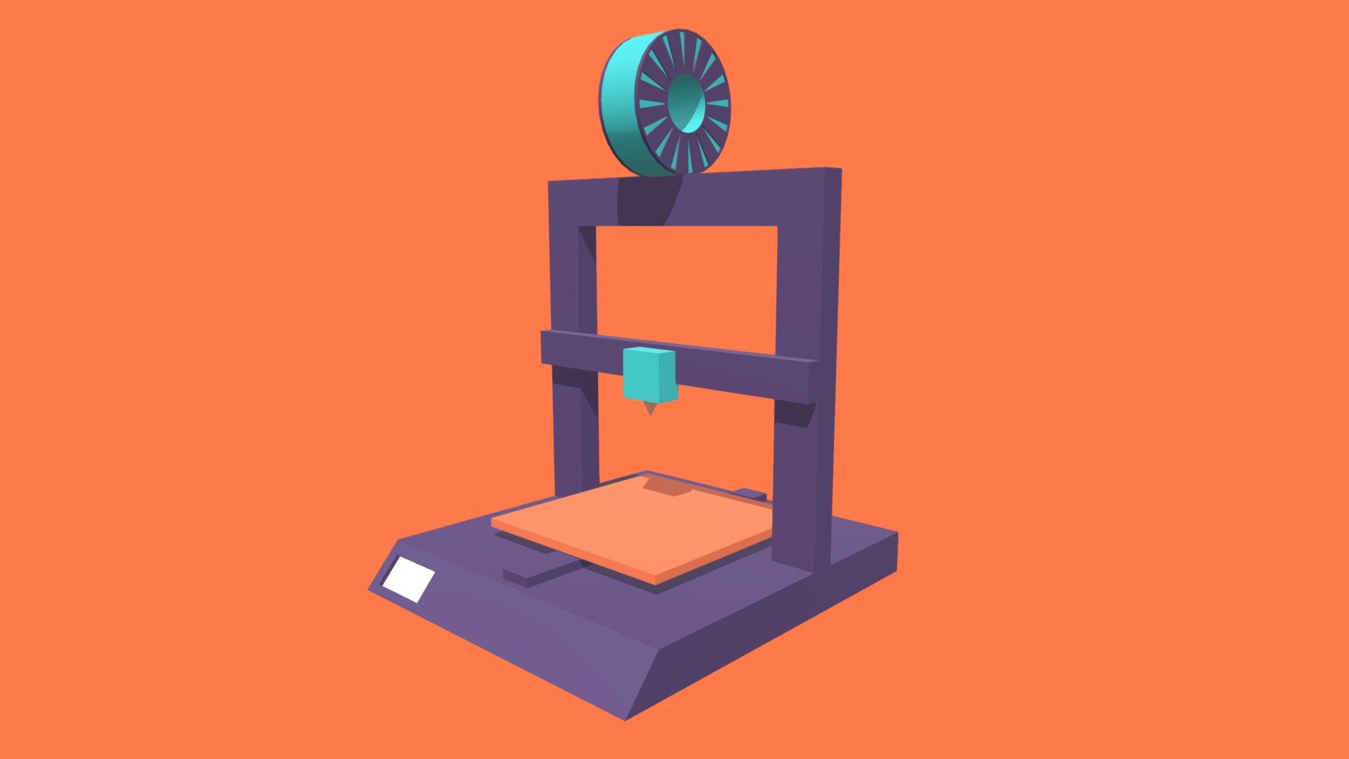 Low Poly Animated 3D Printer - Buy Royalty Free 3D model by Aupuma ...
