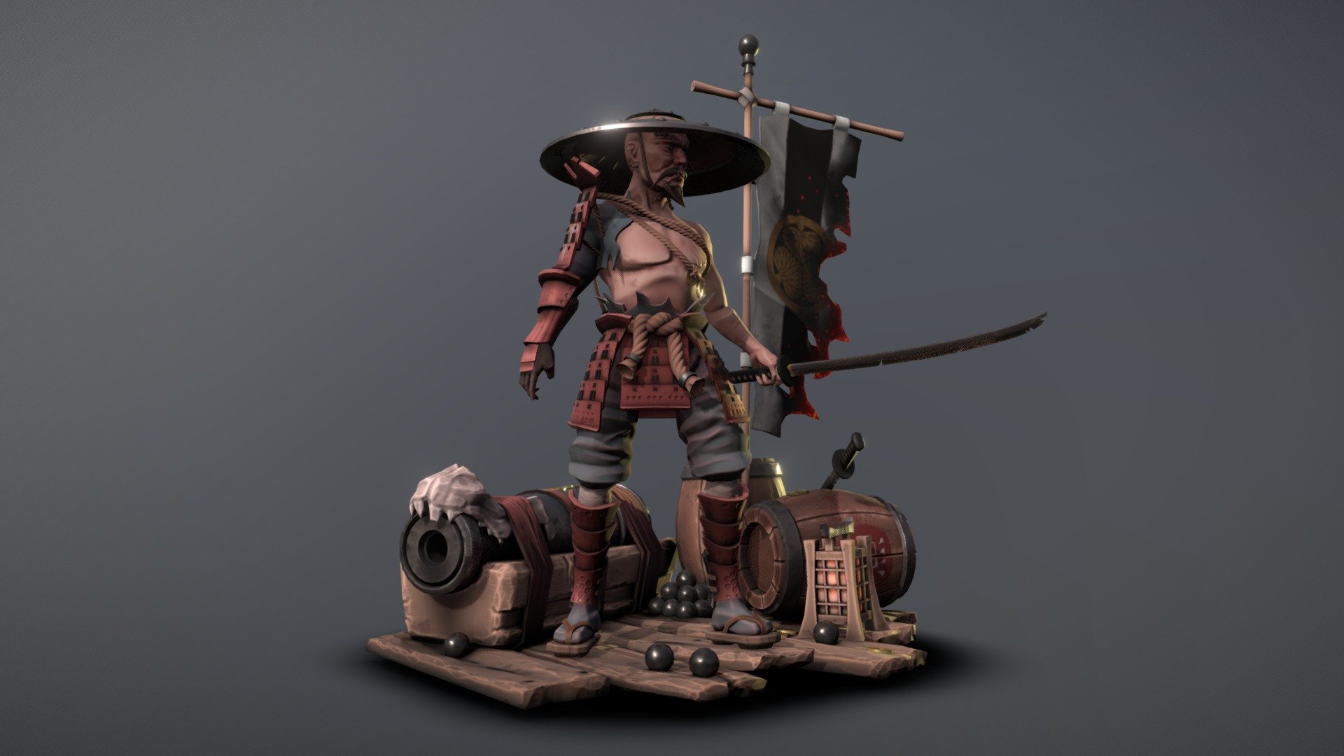 Wokou Diorama - 3D model by Splodeman [ec64c62] - Sketchfab