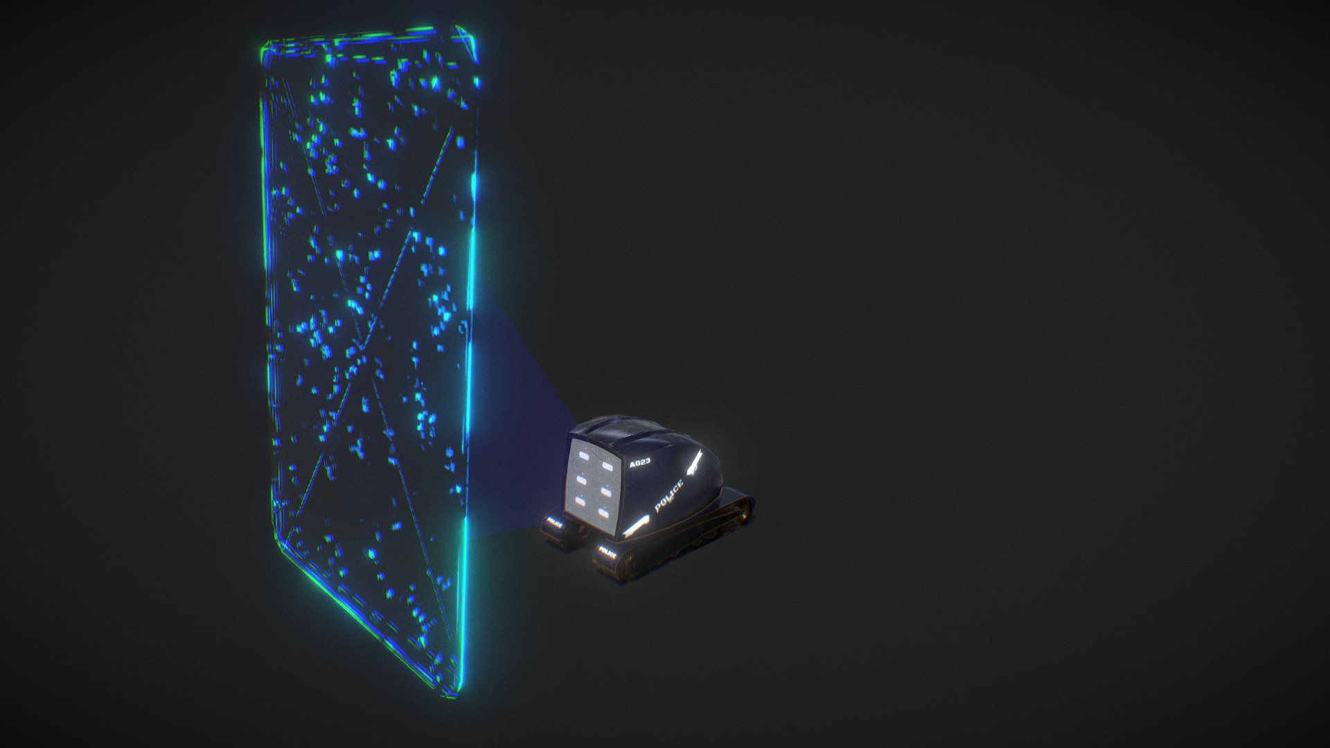 Hologram Police Robots - Download Free 3D model by Denis Trepakov ...