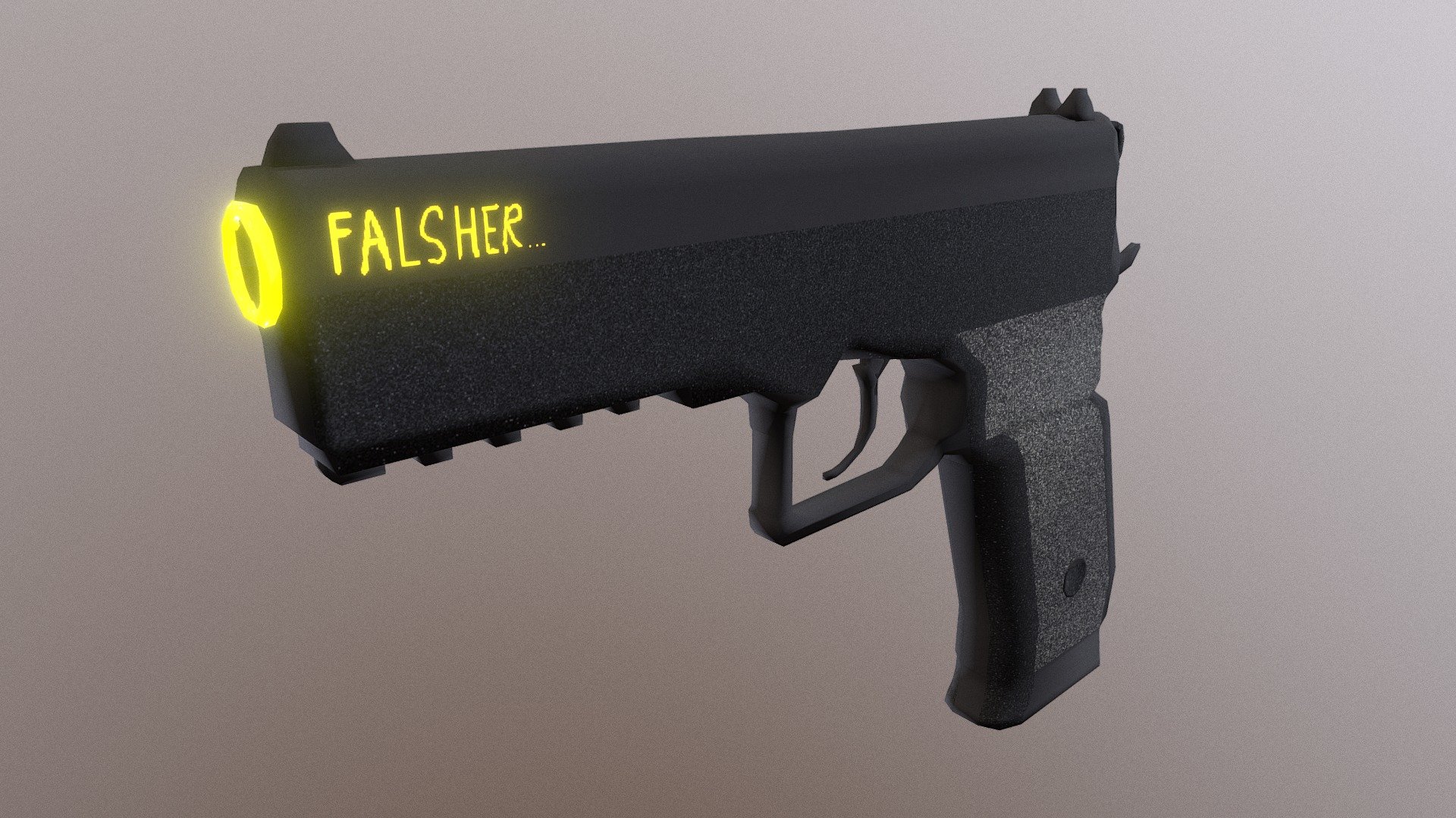ZX Gun - 3D model by falsher [ec676f0] - Sketchfab