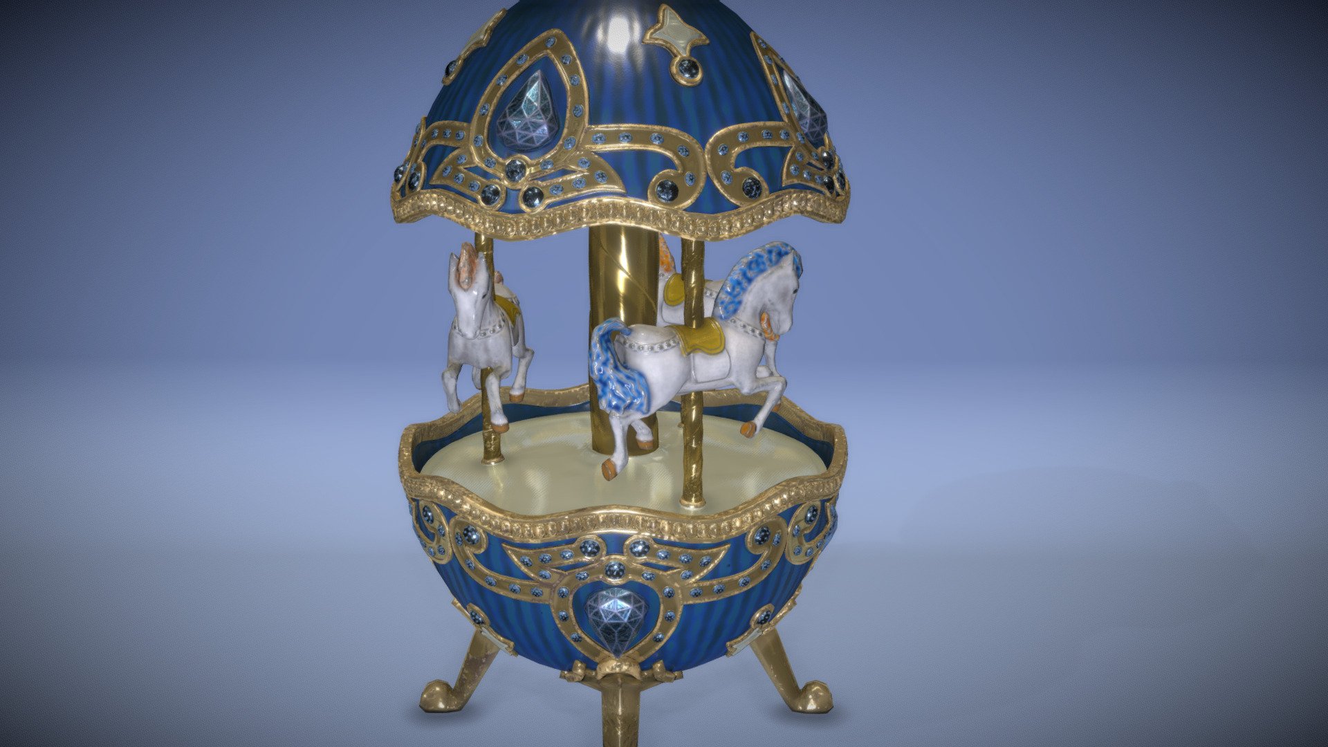 Carousel Faberge Egg - Buy Royalty Free 3D model by sopze [ec68a4c ...