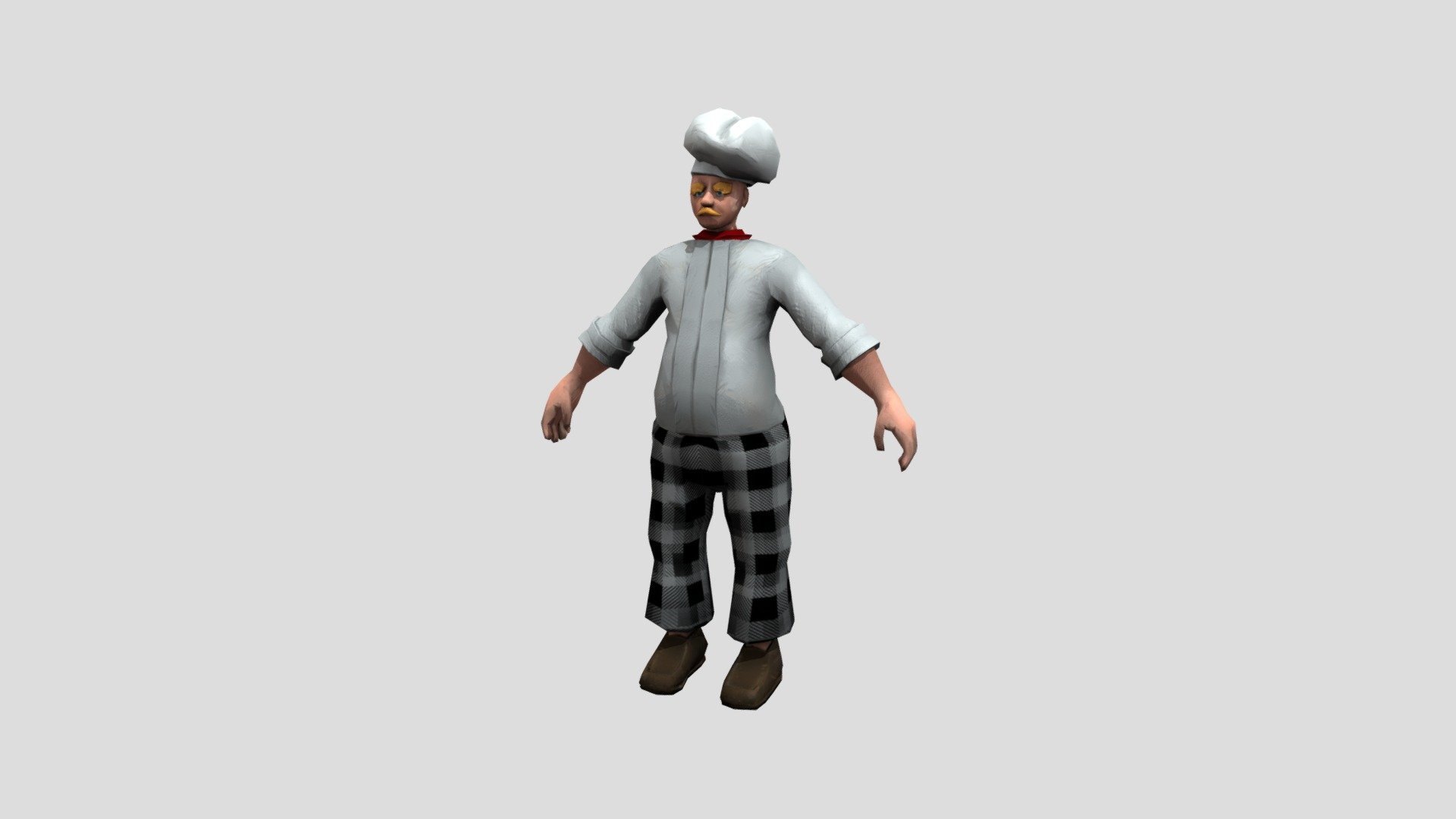 CharacterMesh_Chef - 3D model by fishnchipNZ [ec68f83] - Sketchfab