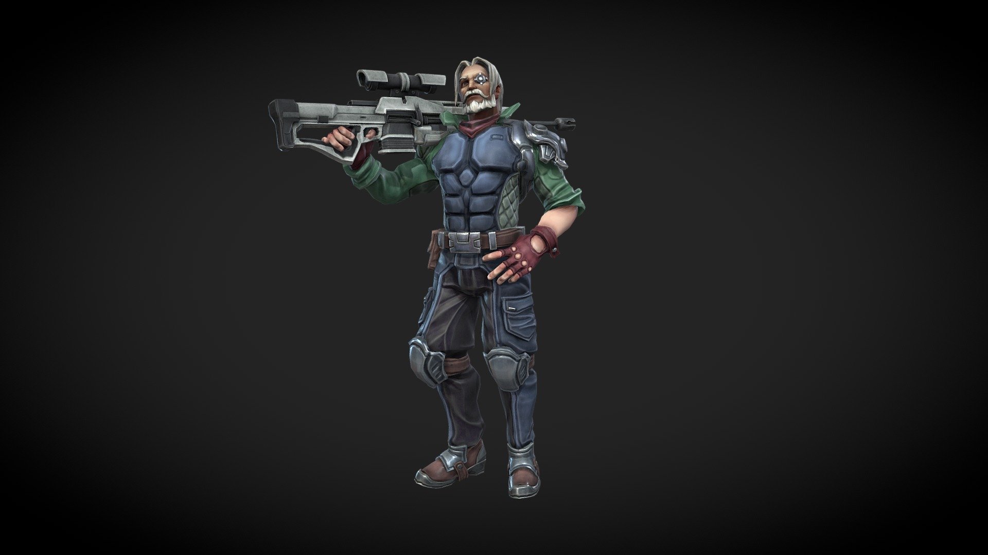 Sniper Animations - 3D model by JART3D (@jaimeasins) [ec6924a] - Sketchfab