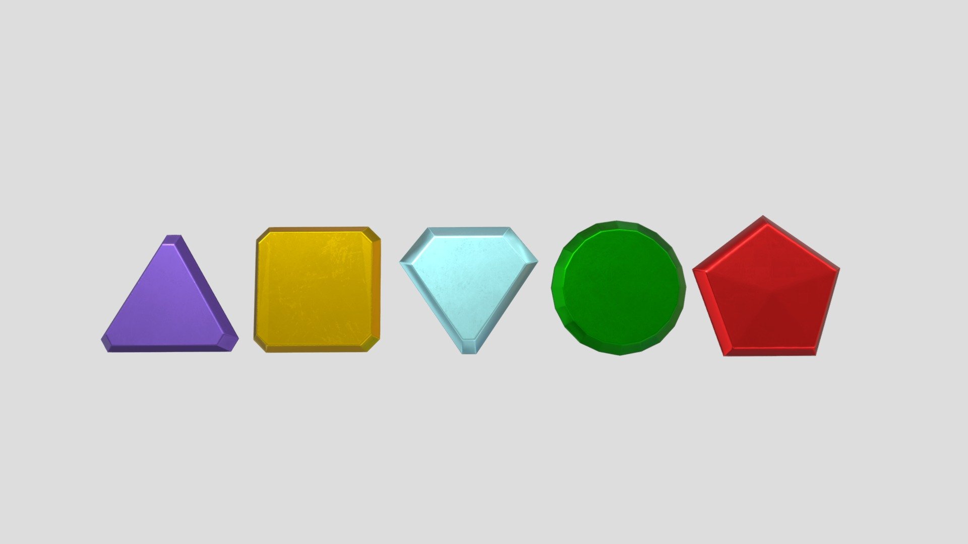 Match 3 Shapes - PBR - 3D model by amberthyst [ec6d596] - Sketchfab