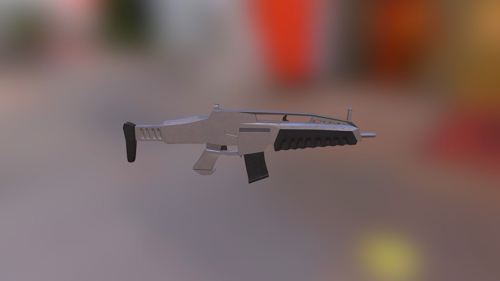 Futuristic Assault rifle - 3D model by Aaron_Ed [ec6f90b] - Sketchfab