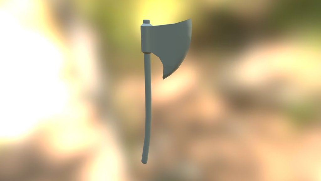 Prop Project 1: Low Poly Axe - 3D model by CutesonFloyd [ec70647 ...