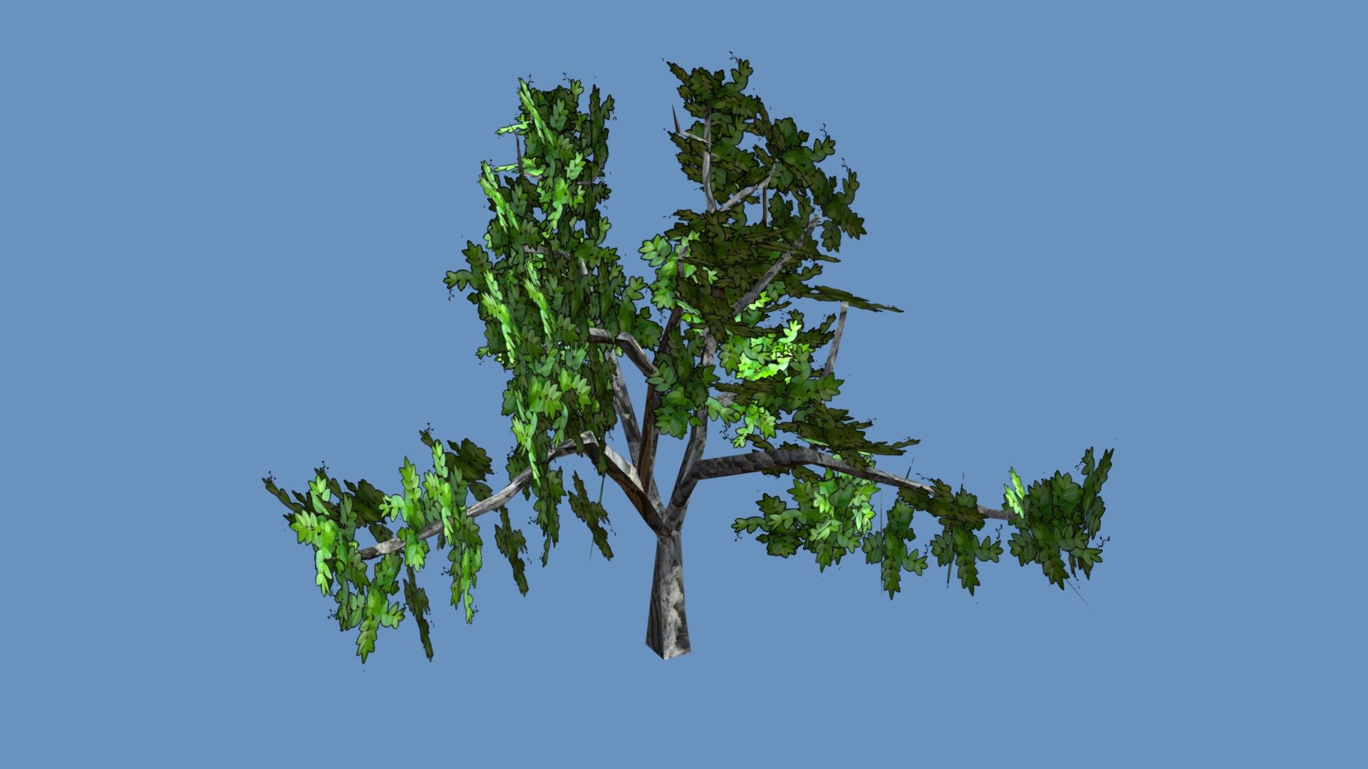 Simple Ash Tree (Downloadable/Rigged) - Download Free 3D model by ...