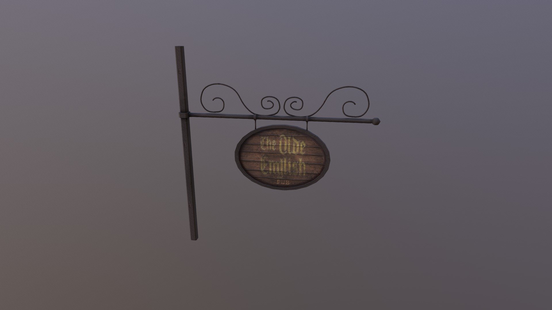 Old pub sign - 3D model by SanniRahkola [ec74239] - Sketchfab