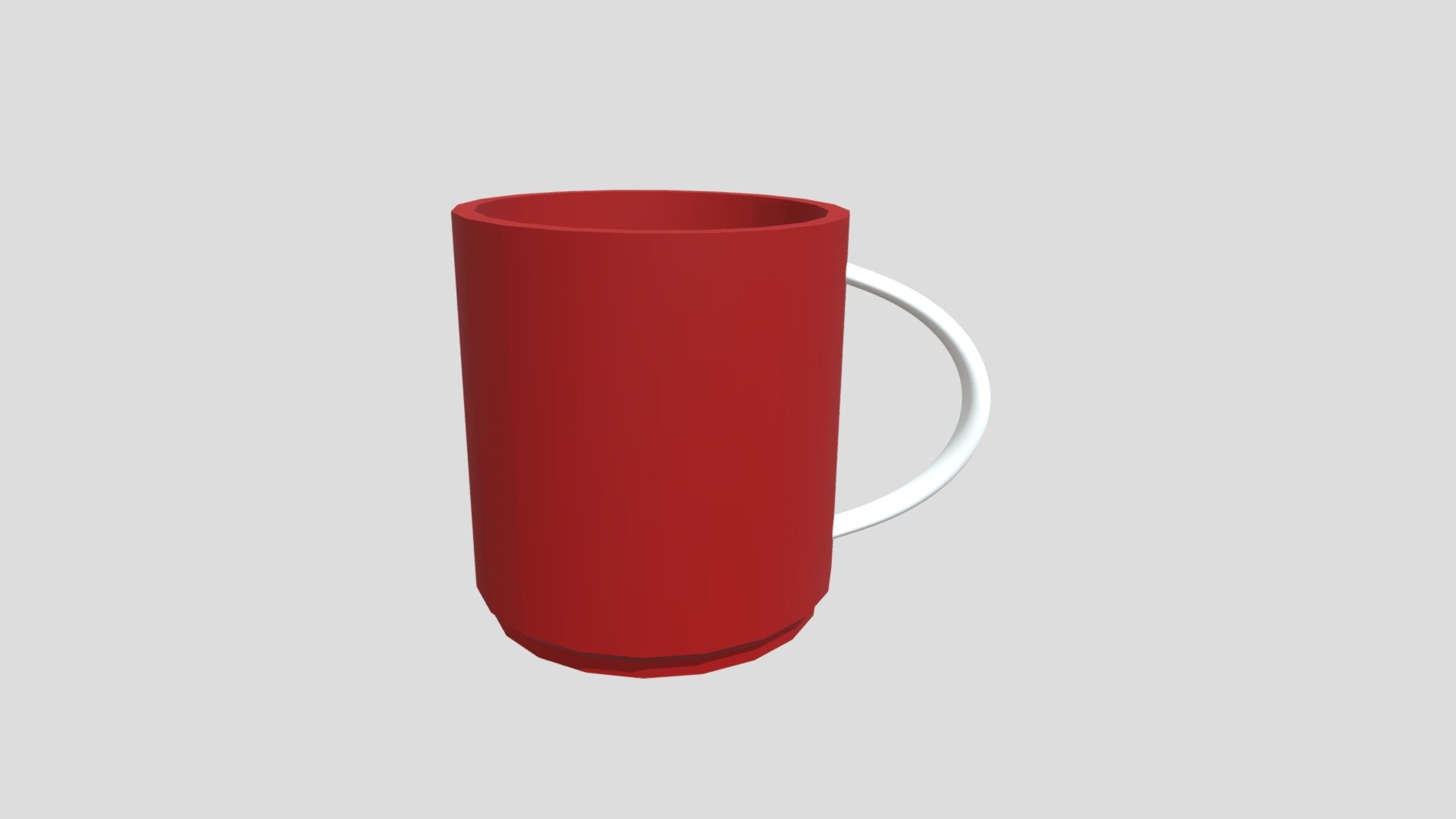 Red mug - 3D model by gpasqualette [ec771de] - Sketchfab