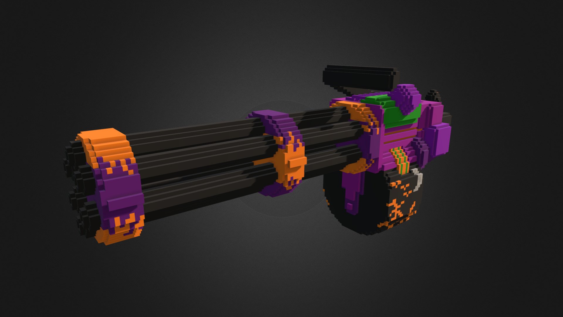 Minigun Halloween - 3D model by Chara_Dreemurr [ec772a9] - Sketchfab
