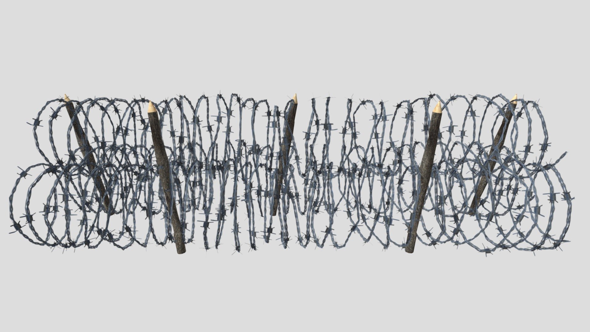 Lowpoly Barb Wire Obstacle 13 - Buy Royalty Free 3D model by ...