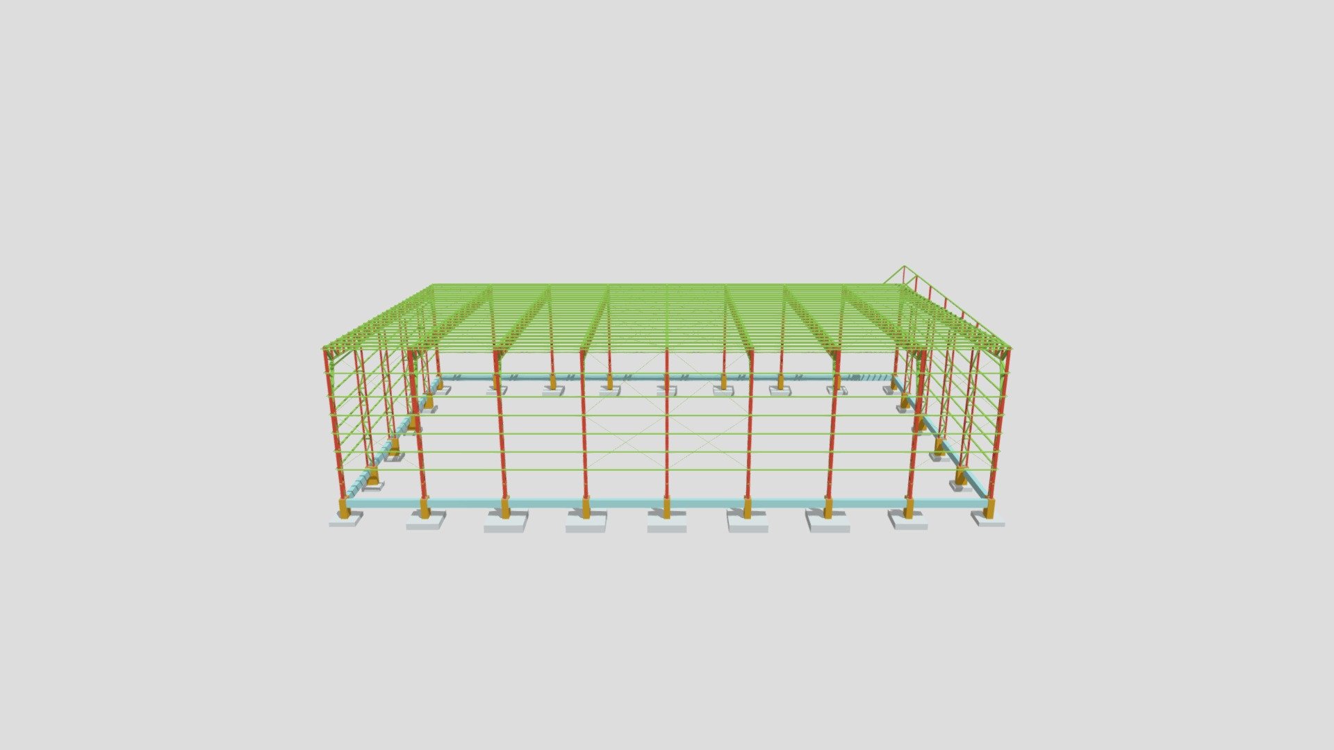GALPÓN 25x40 CHACO - 3D model by ingandreszardo [ec7d199] - Sketchfab