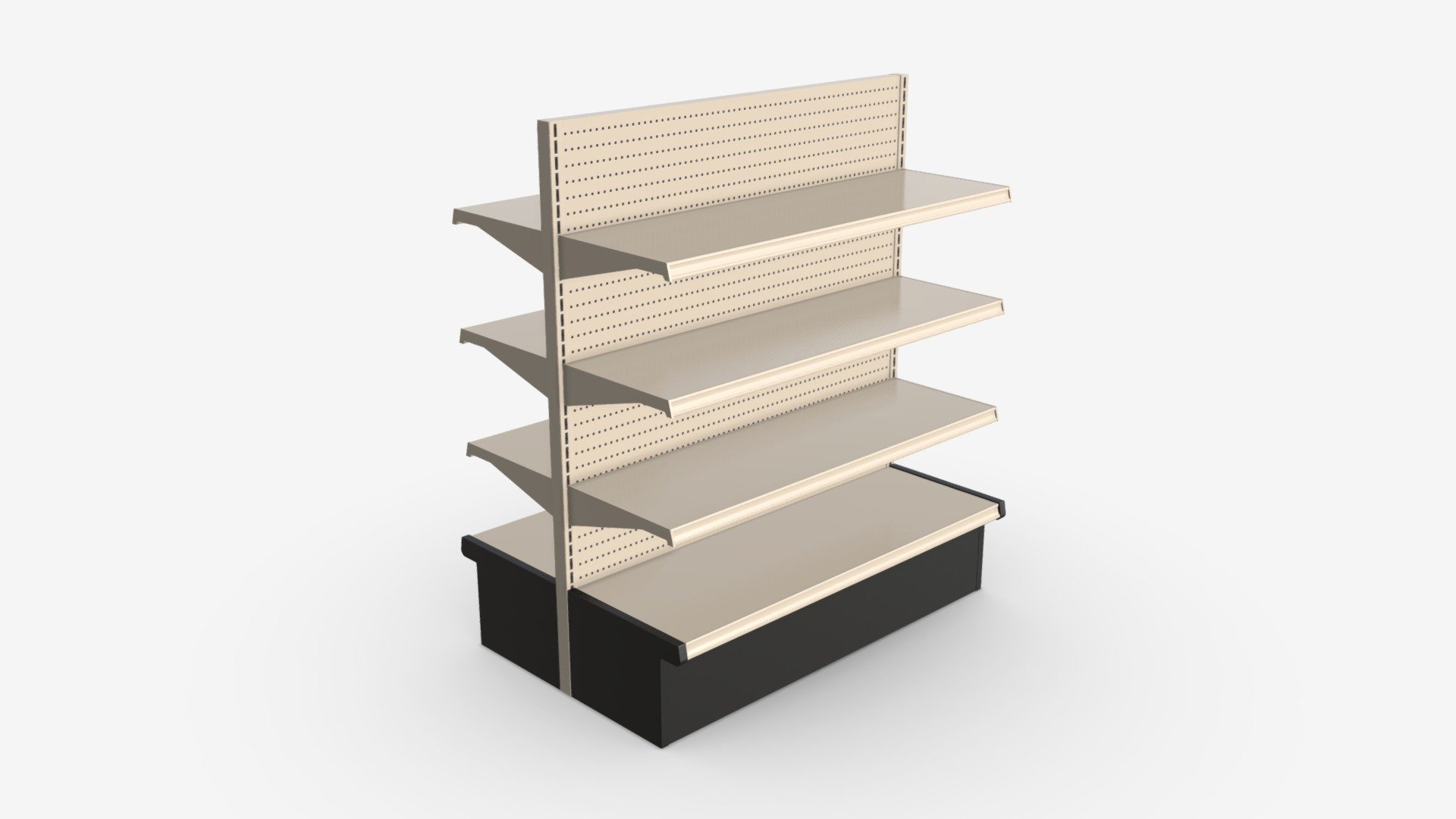 Store Shelving Double Sided Unit Small - Buy Royalty Free 3D model by ...