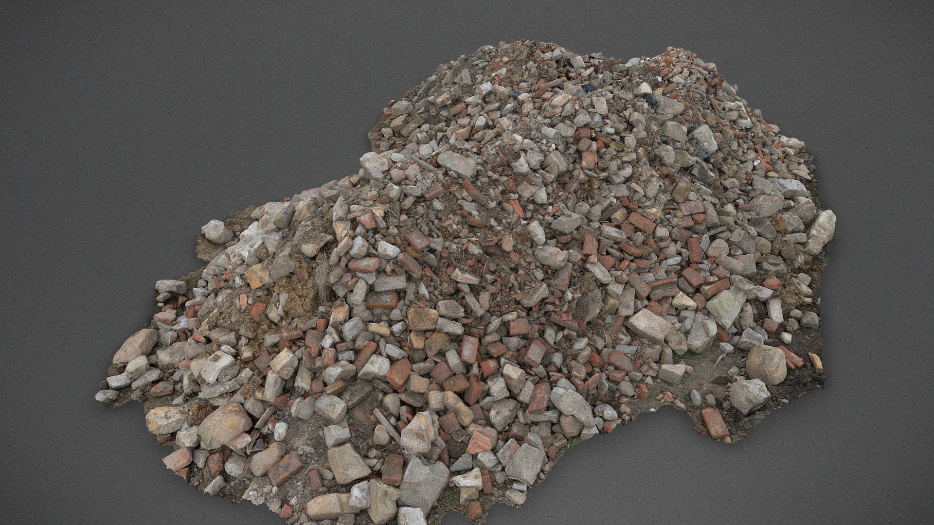 Road constrctuion rubble - Buy Royalty Free 3D model by axonite ...