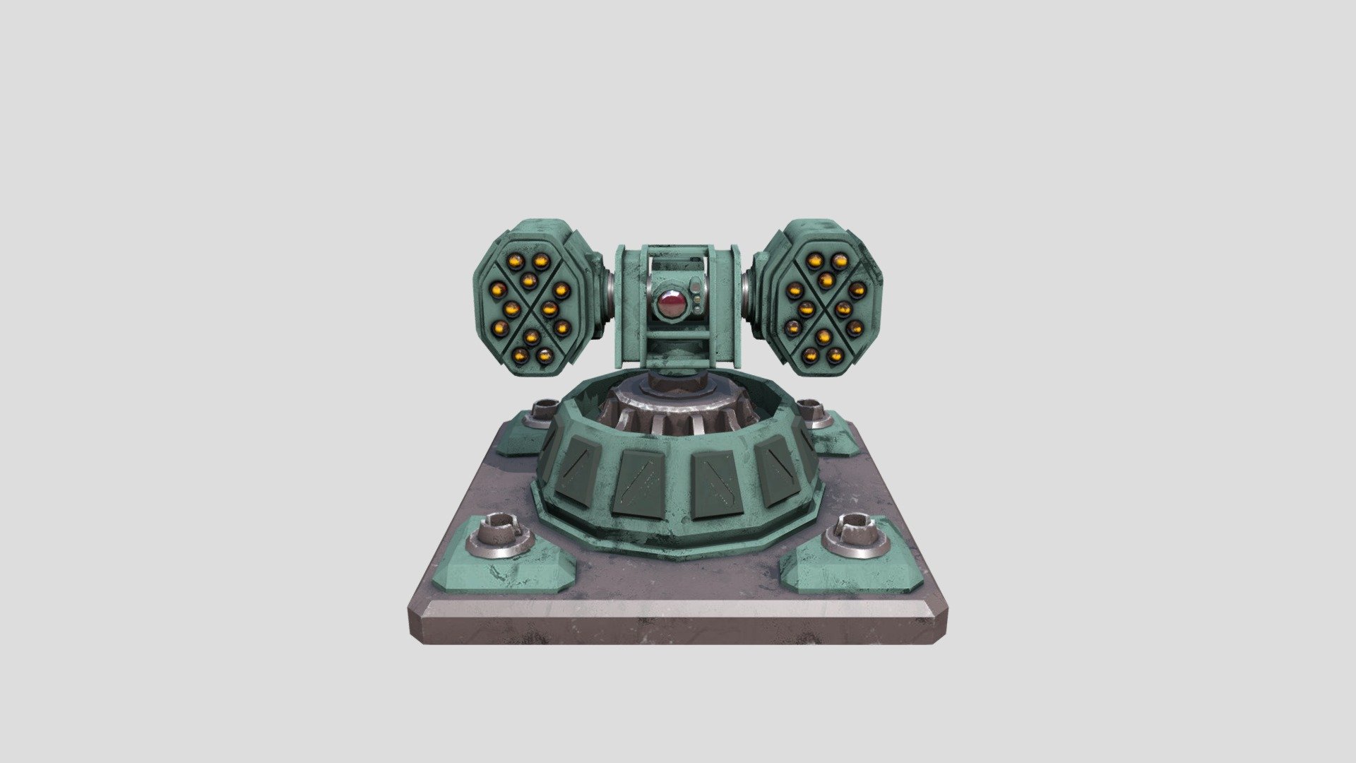 Missile Turret 2 - 3D model by Sasza (@Schozo) [ec7fd8b] - Sketchfab