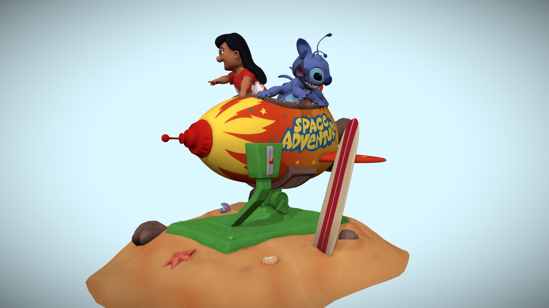 Lilo and Stitch - 3D model by Théo Boisvert (@theoboisvert) [ec81083 ...