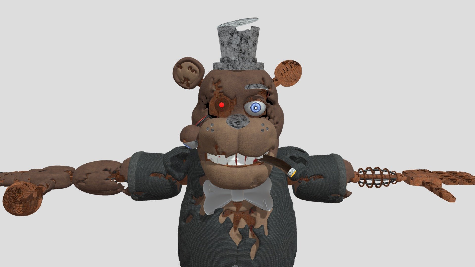 Stylized Withered Freddy V3 by xXMrTrapXx - Download Free 3D model by ...