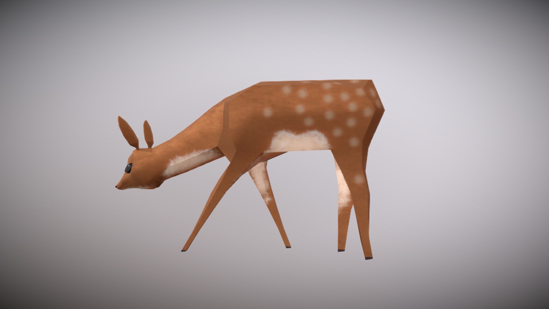 Low Poly Deer - 3D model by meaghansearle [ec855b8] - Sketchfab