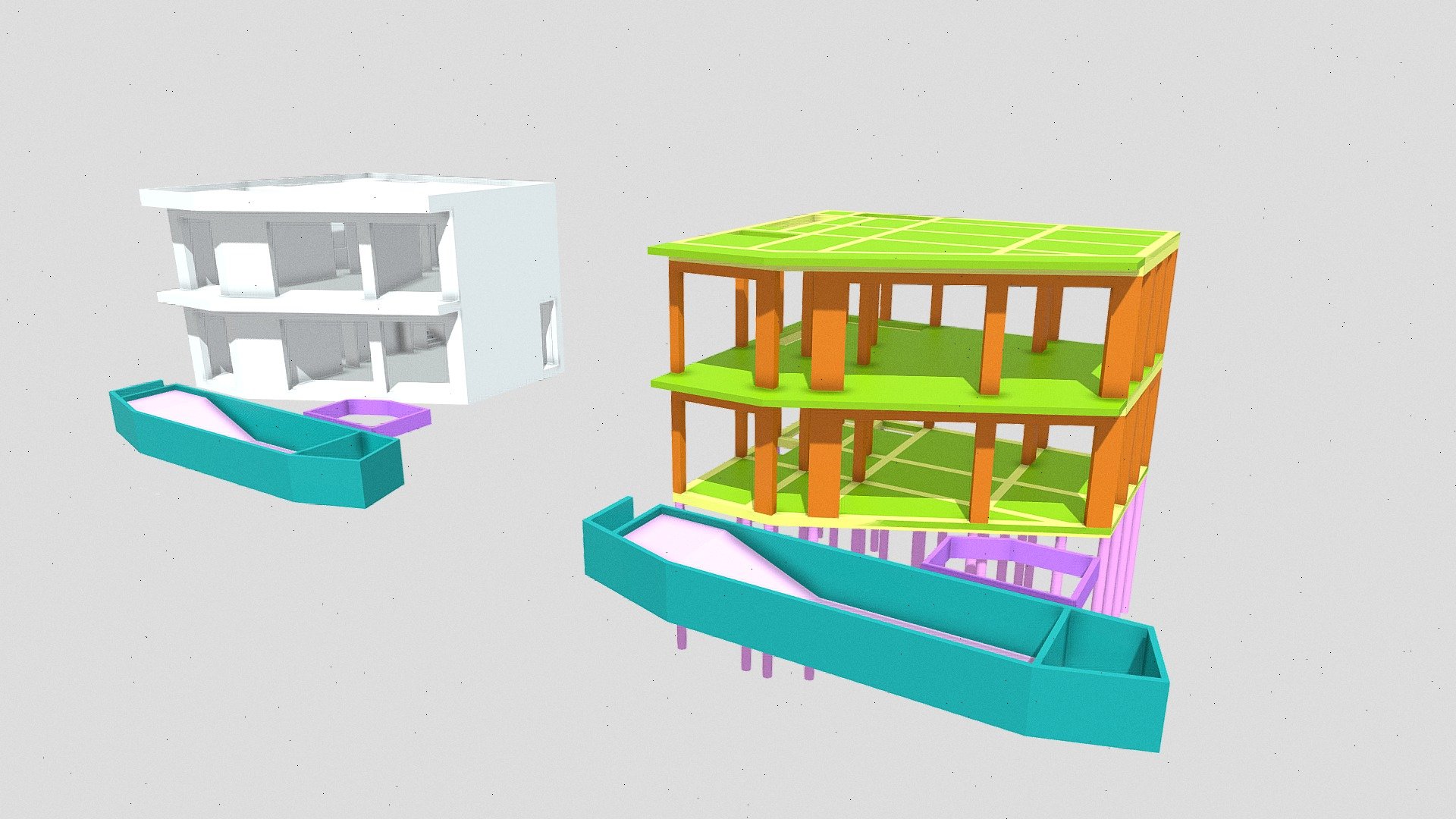 Y^I villa srtructure - 3D model by Vitalii Zimakov (@vitalii-zimakov ...